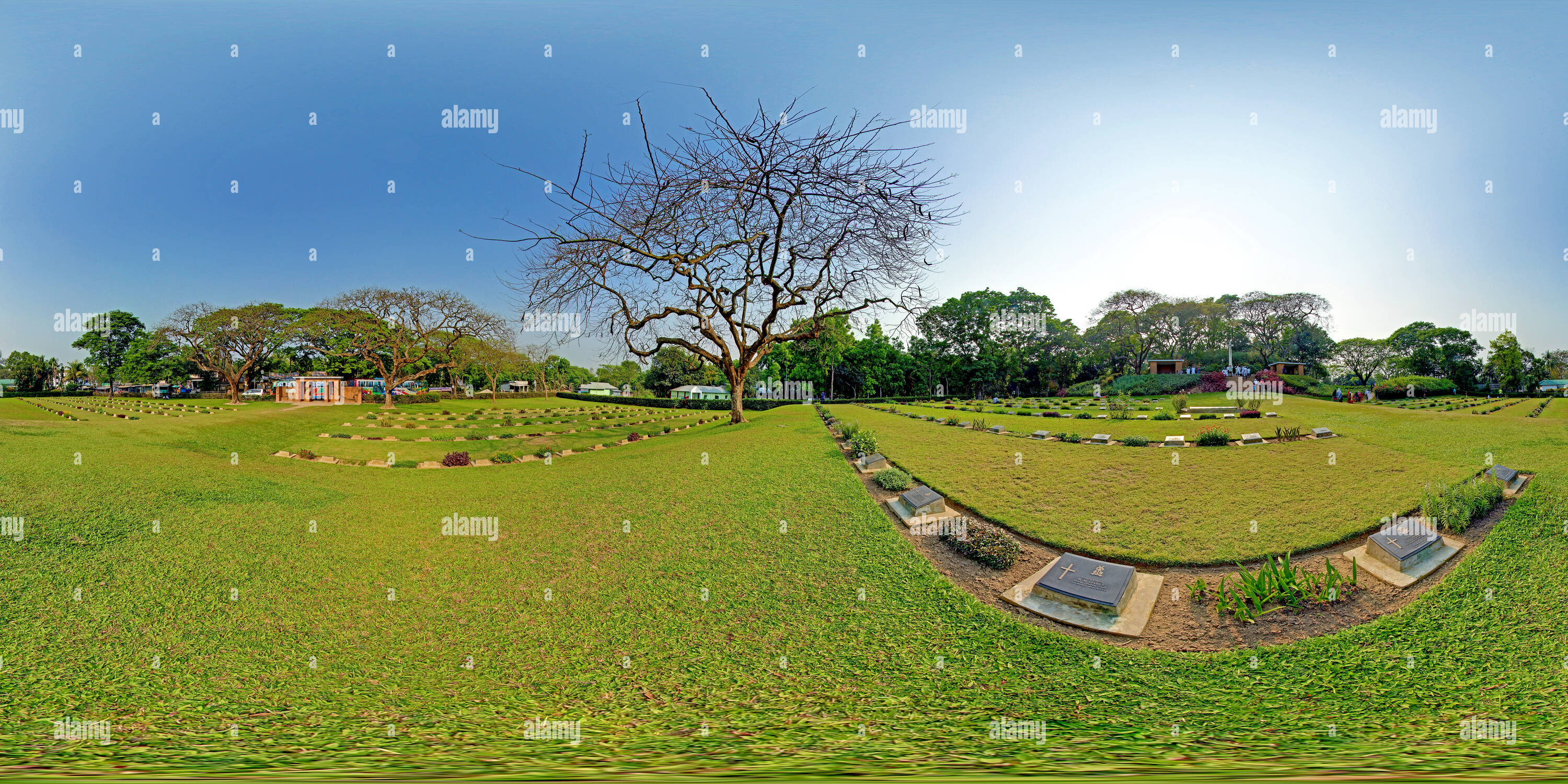 360° view of Commonwealth War Cemetery Maynamati - Alamy