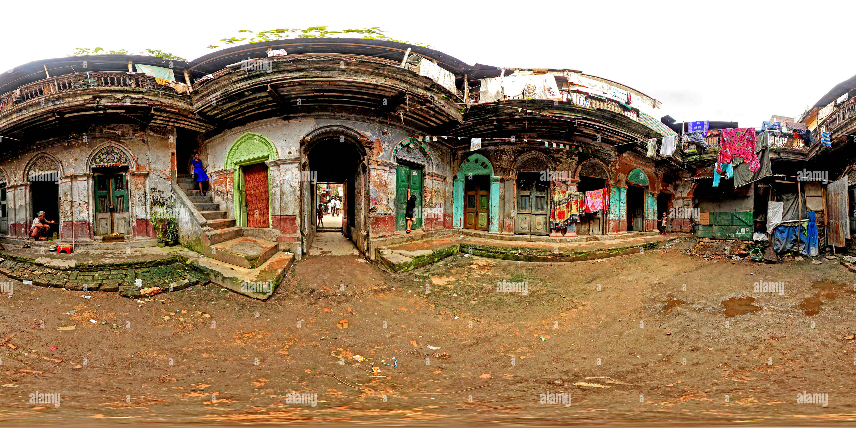 360° view of Old Dhaka- Typical Ancient Home - Alamy