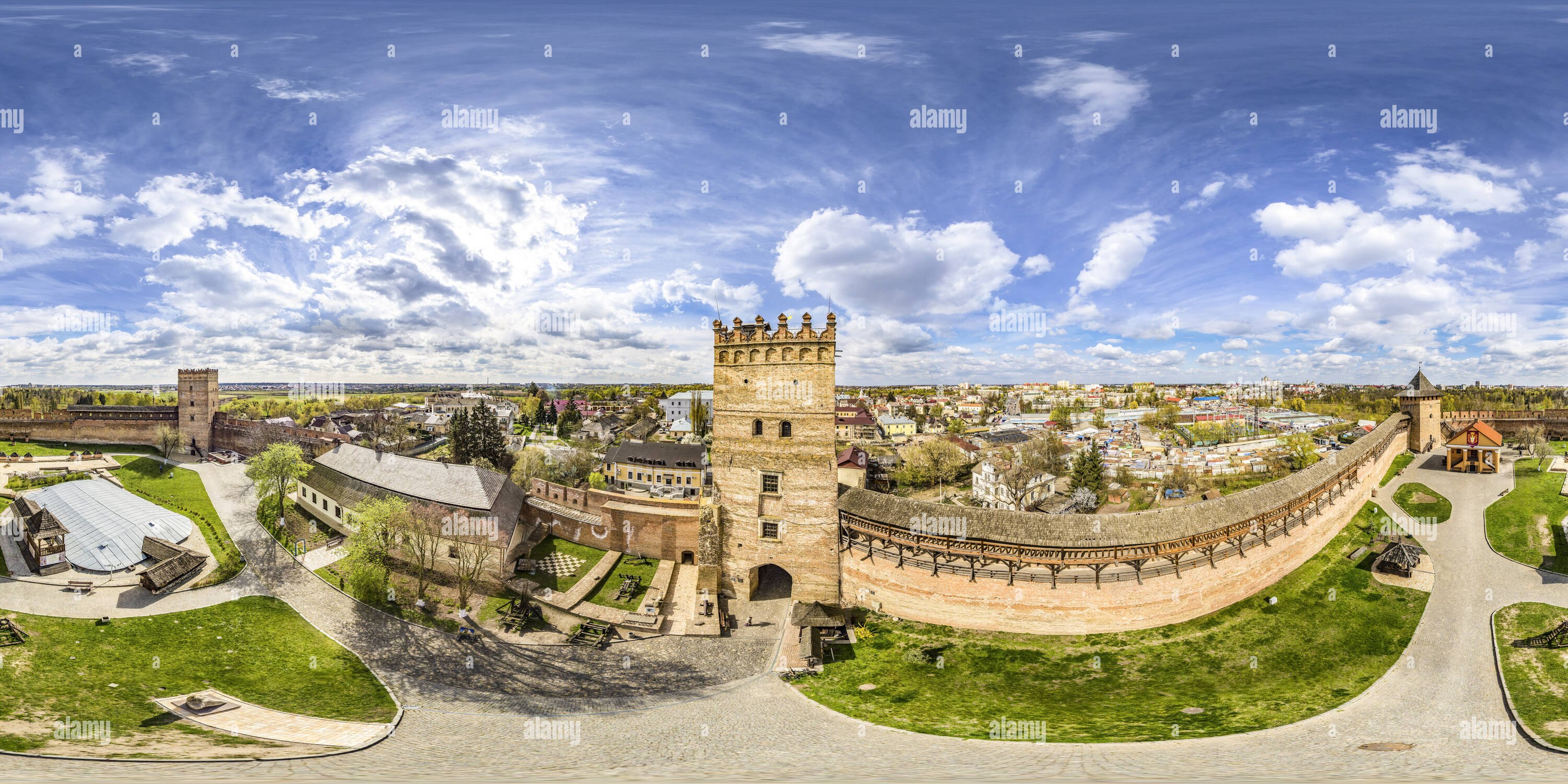 360° view of Heritage. Lutsk Castle (Lubart Castle). Inside - Alamy