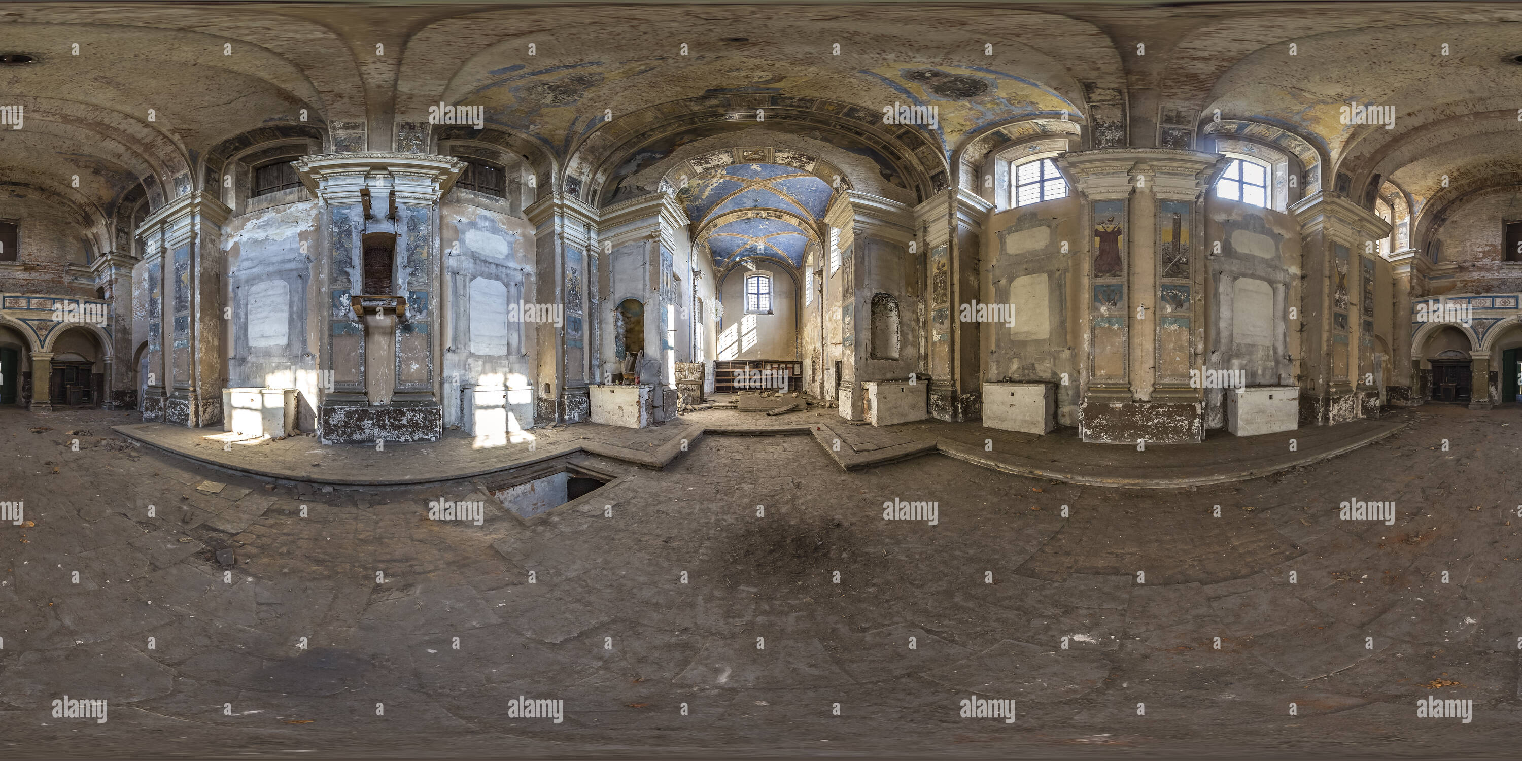 360° view of Rava-Ruska. Church of Sts. Archangel Michael of the ...