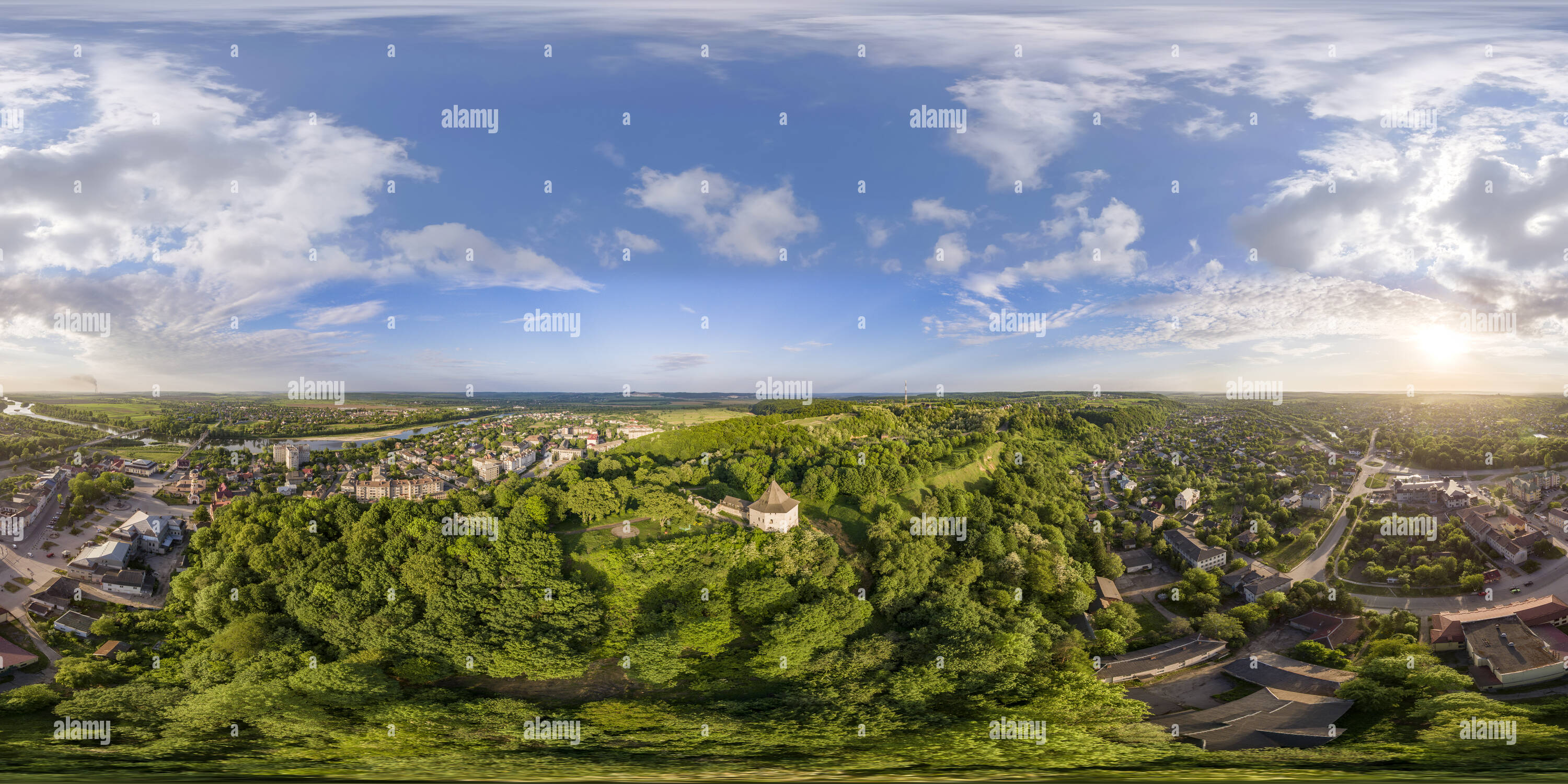 360° view of Heritage. Galician castle - Alamy
