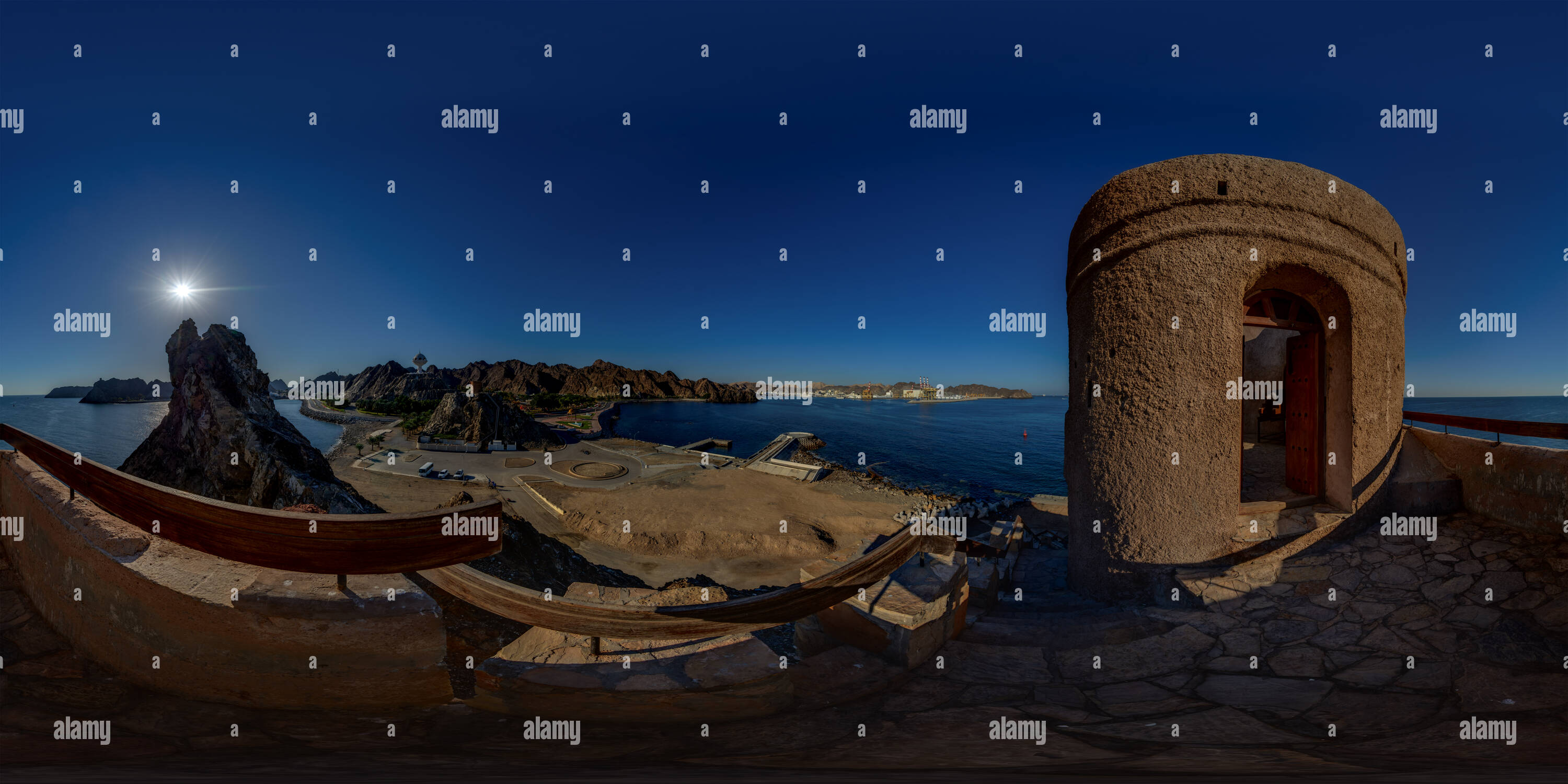 360° view of Old Watch Towe - Alamy