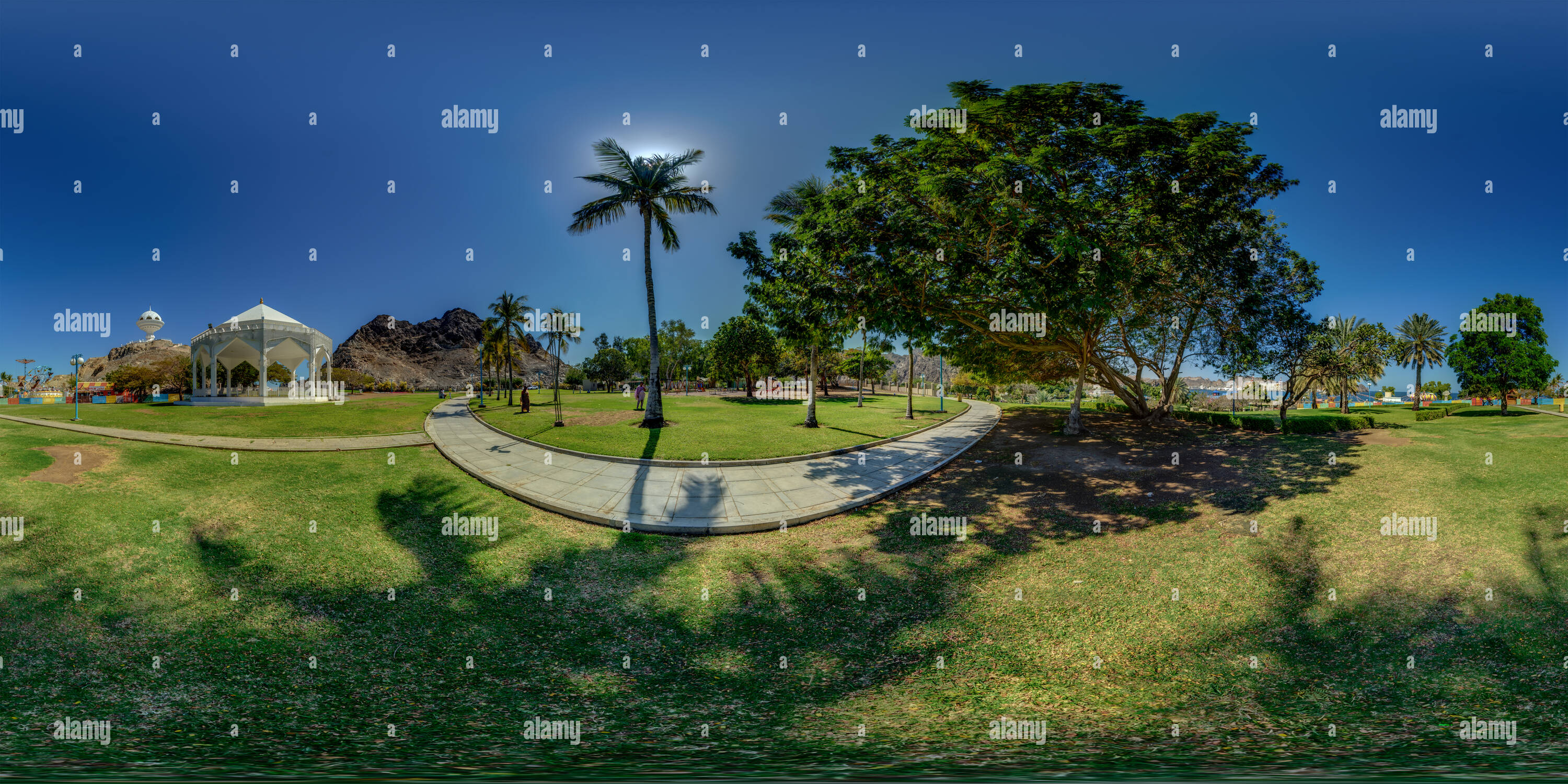 360° view of Mutrah Riyam Park - Alamy