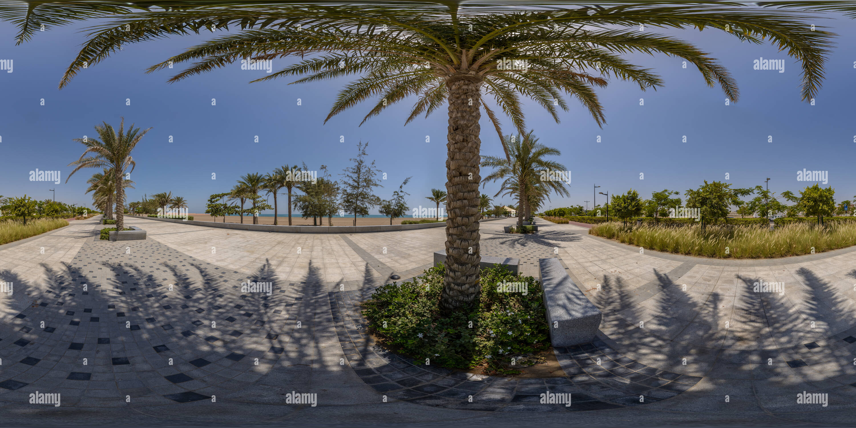 360° view of Seeb Beach - Alamy
