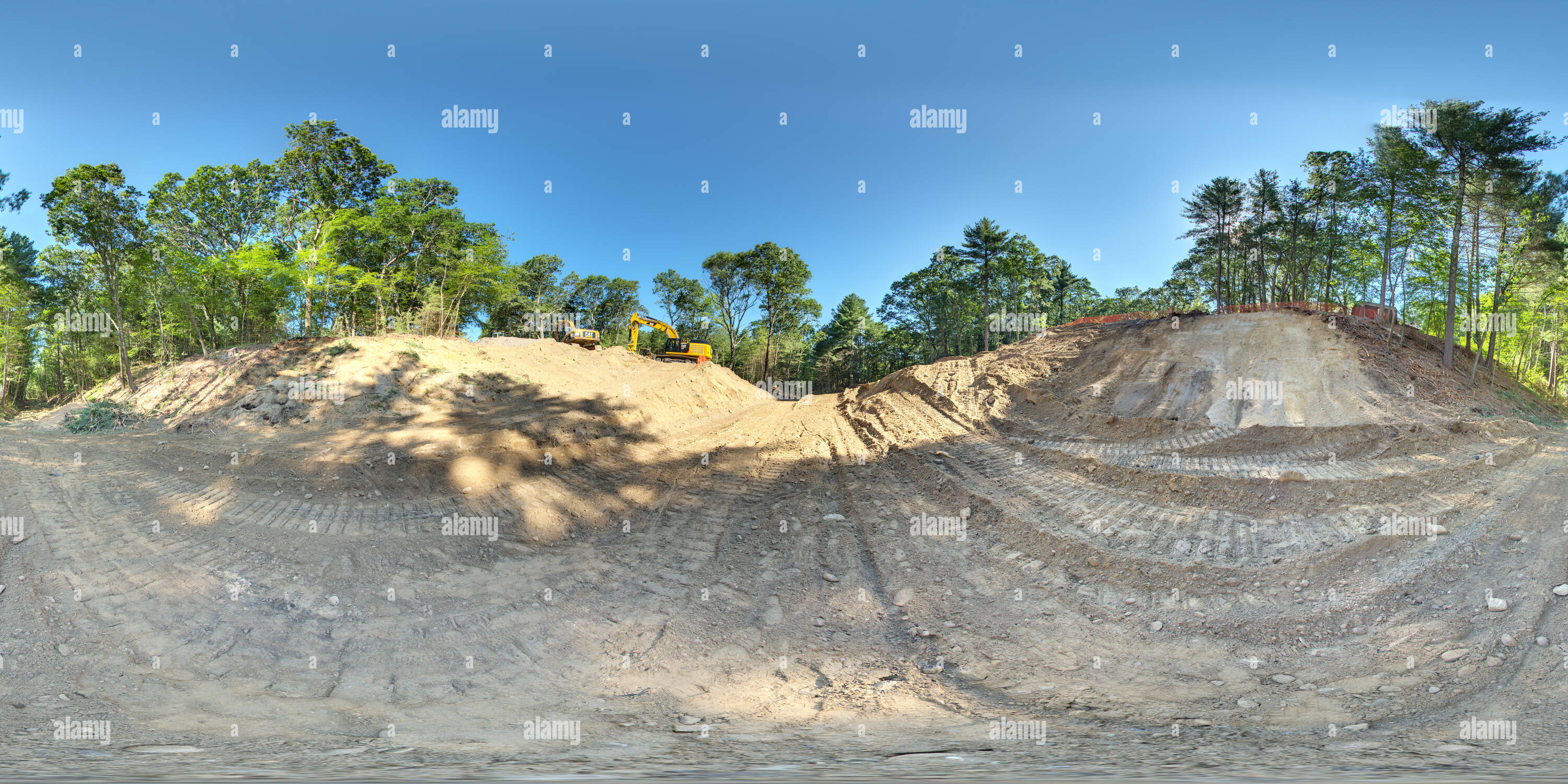 360° view of Bruce Freeman Rail Trail Tunnel - July 16, 2017 - Alamy