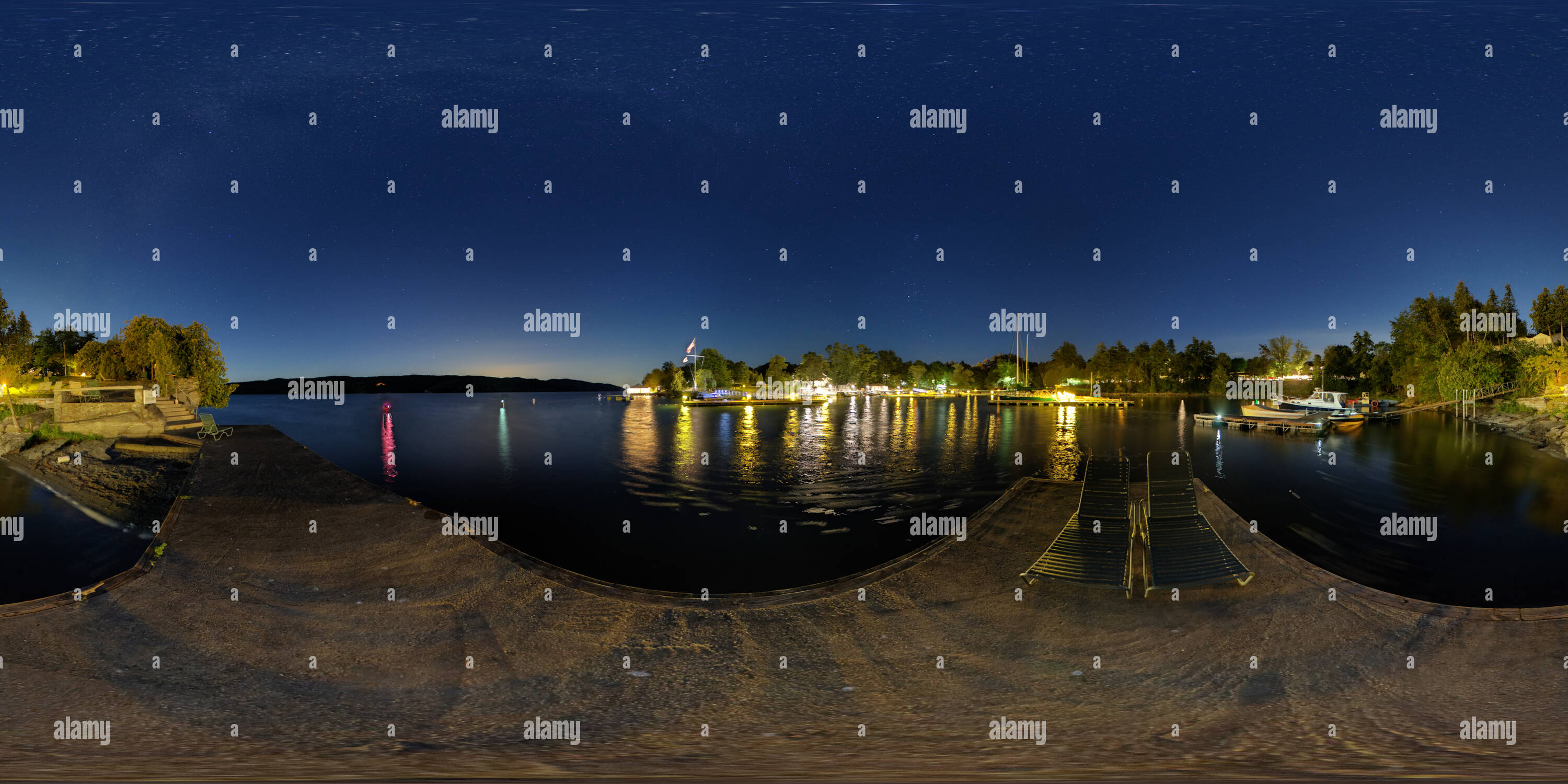 360° view of Basin Harbor Club After Midnight - Alamy