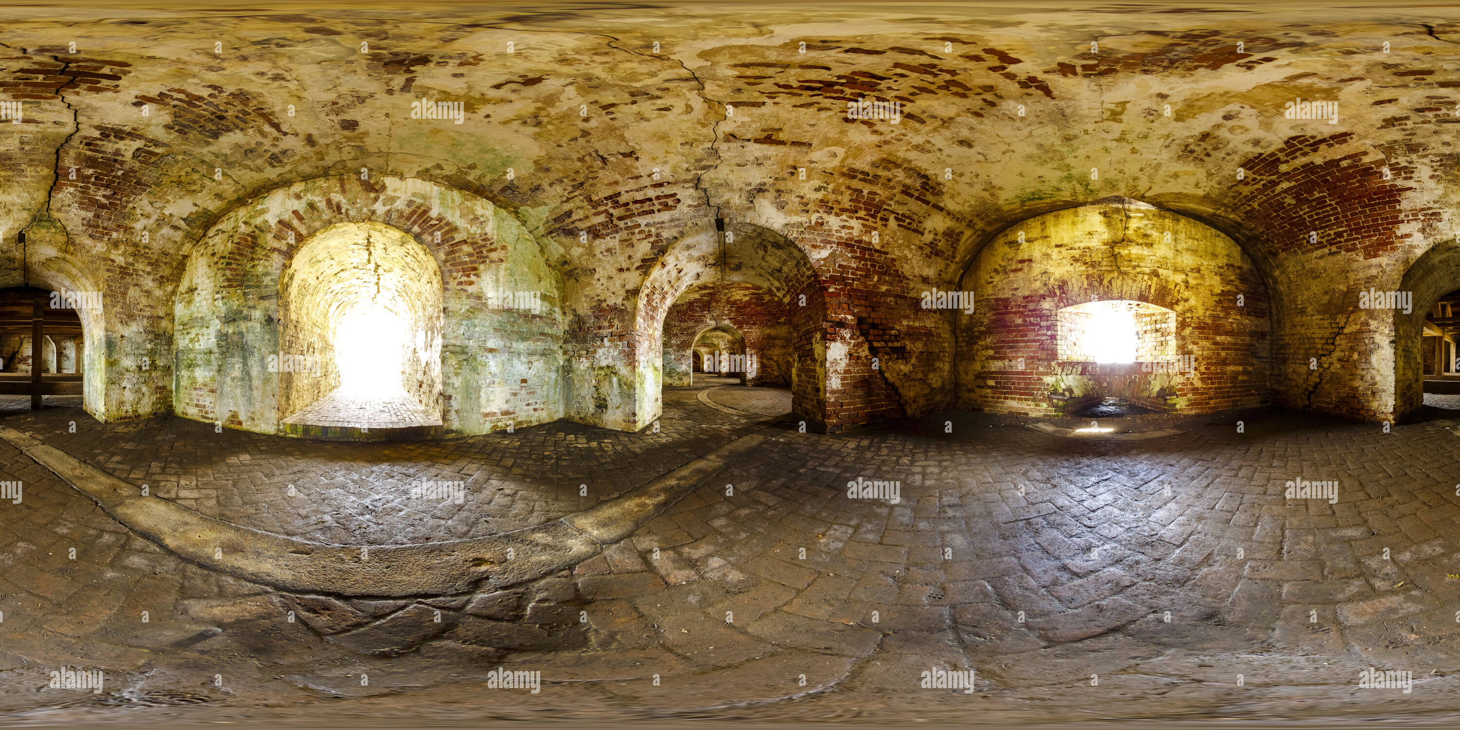 360° view of Fort Pike Interior, New Orleans, Louisiana - Alamy