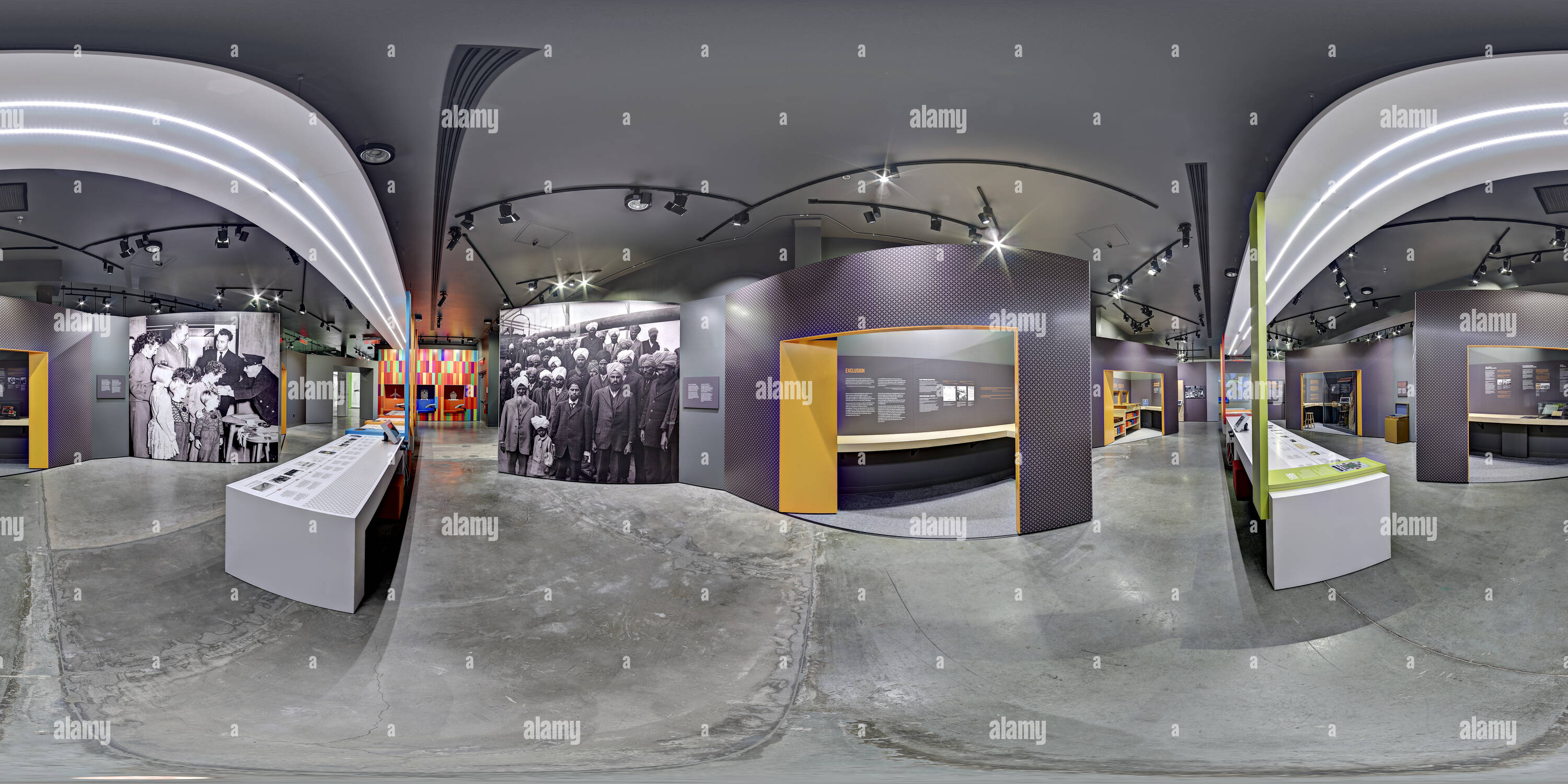 360° view of Canadian Immigration Hall 1 - Alamy