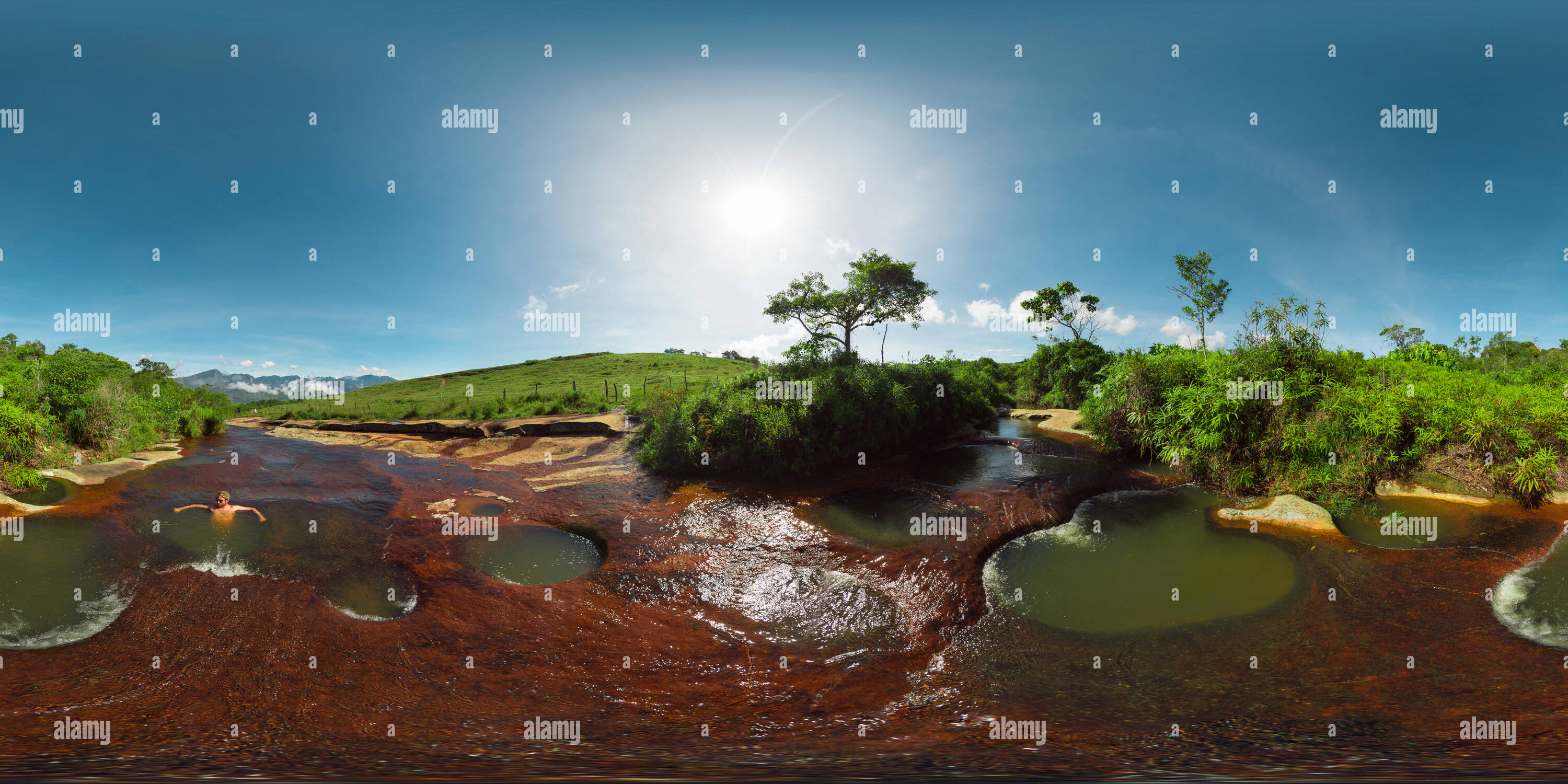 360° view of Quebrada las gachas, colombia - Alamy