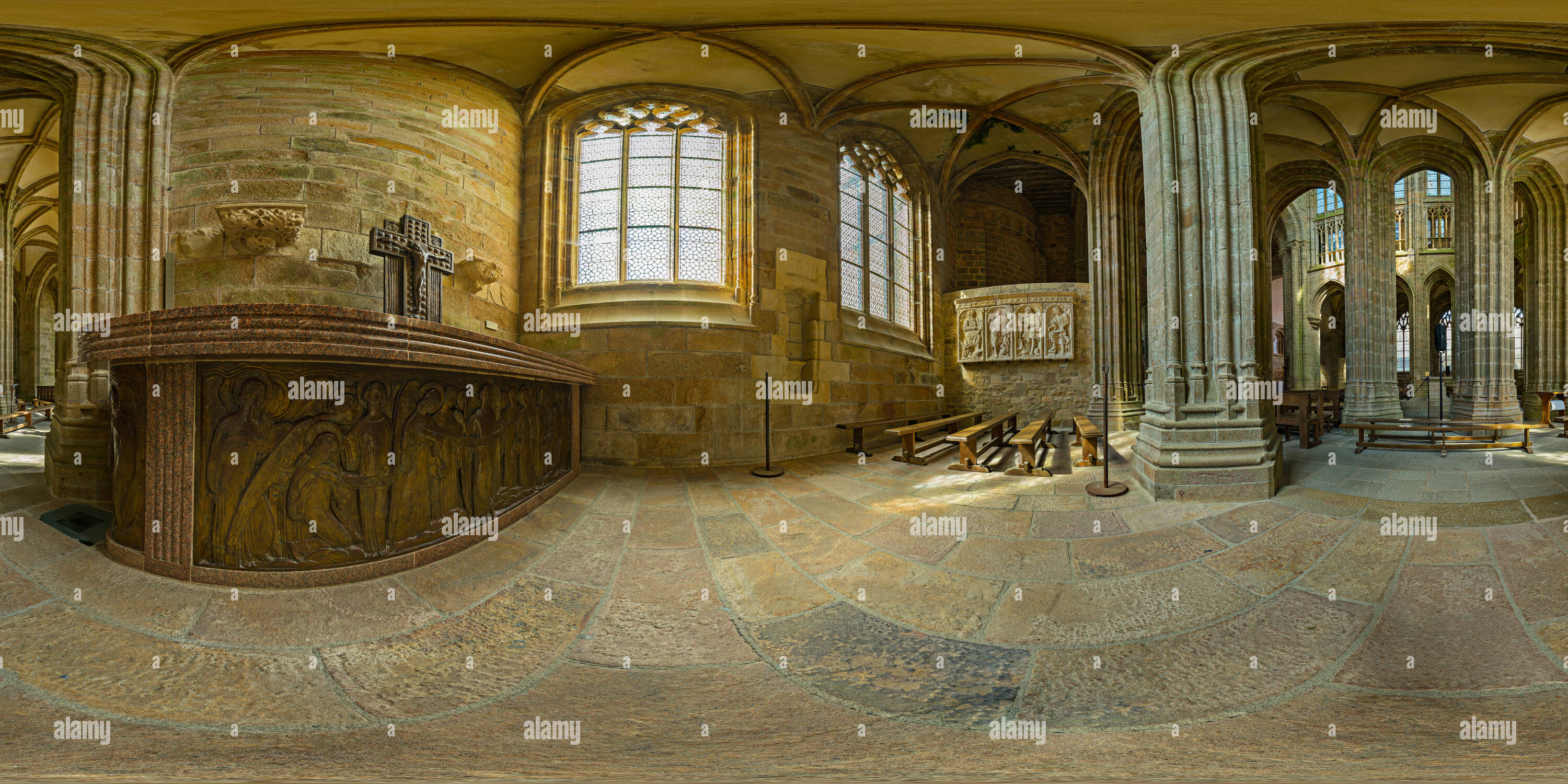 360° view of Abbey Of Mont Saint Michel - Alamy