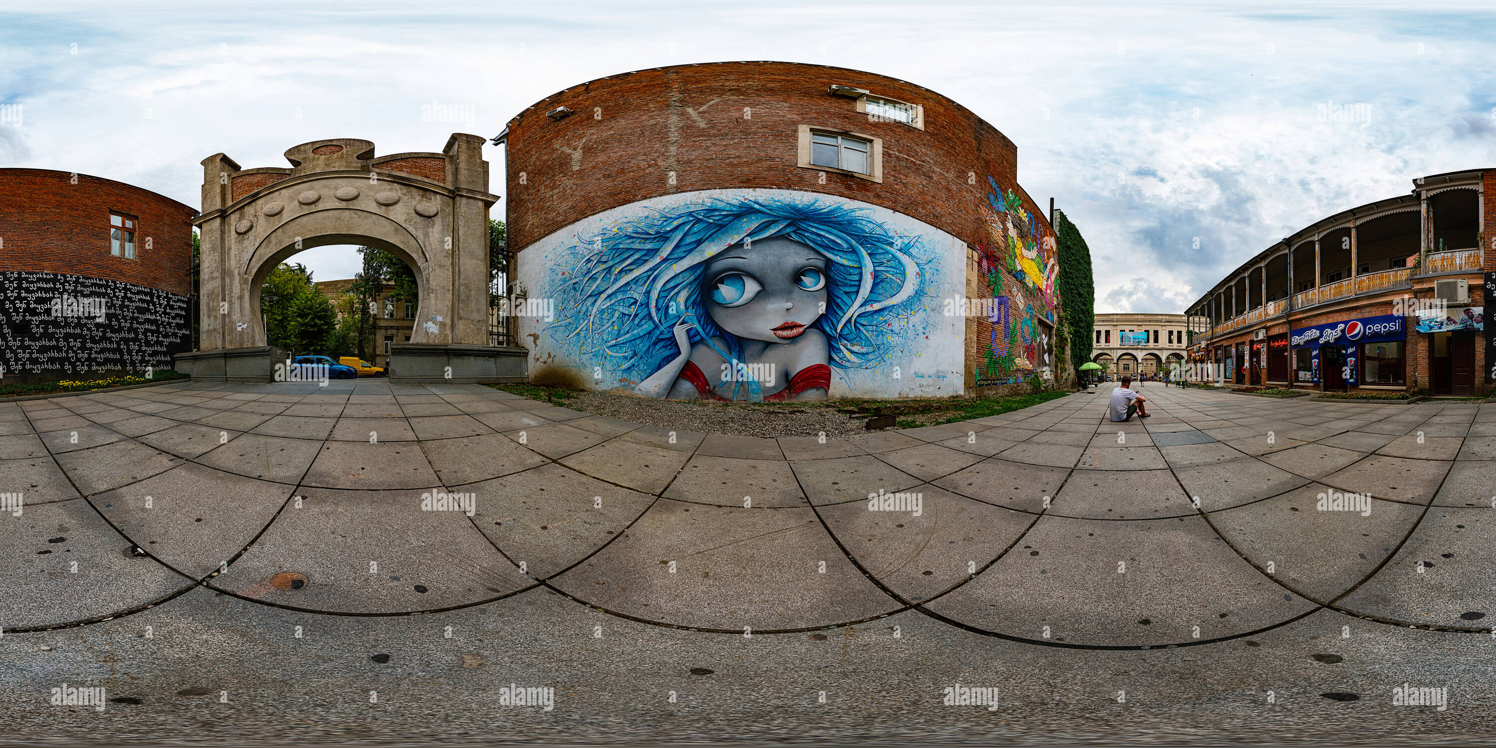 360° view of Mural in Kutaisi - Alamy