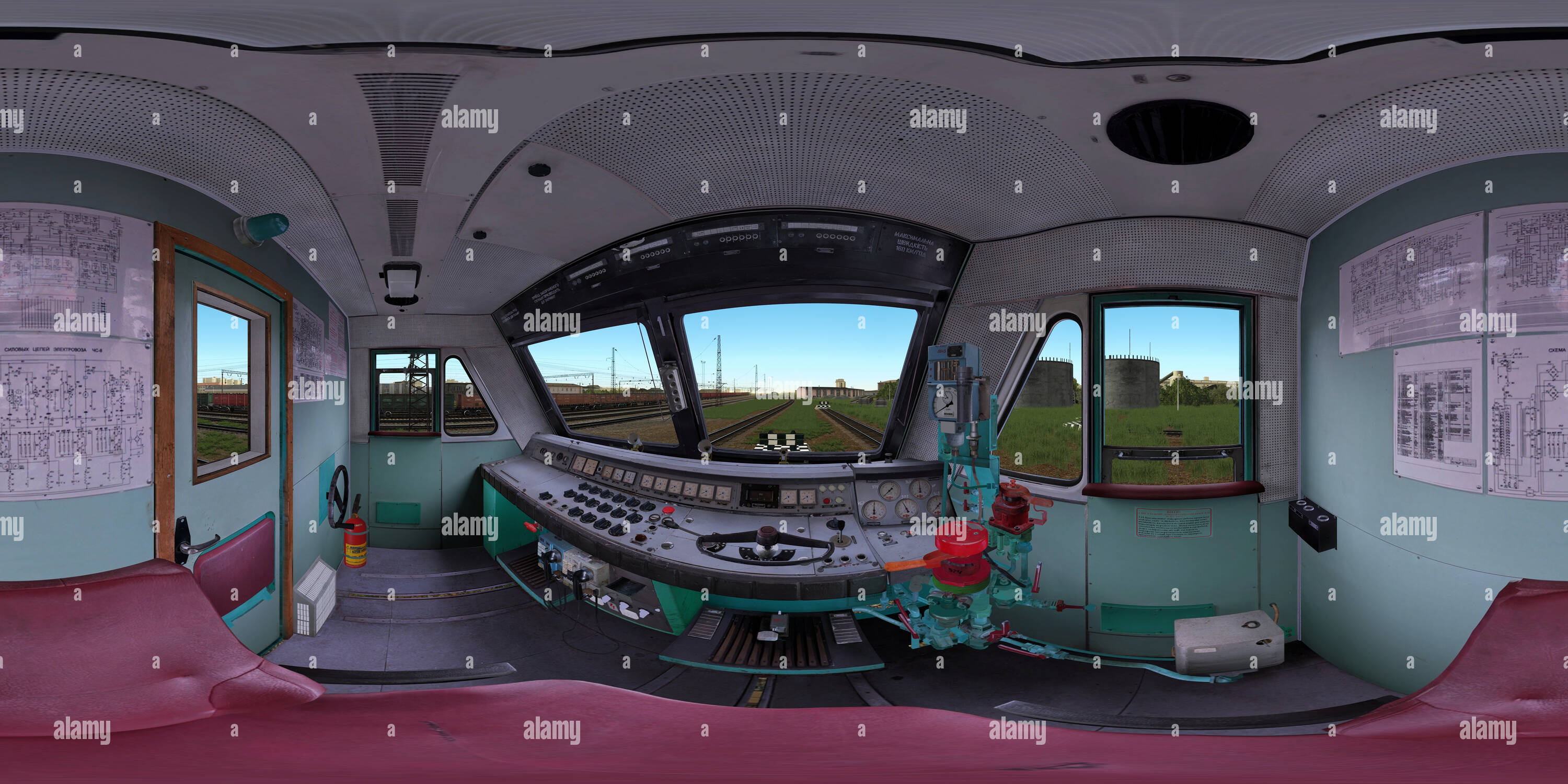 360° view of Cab CHS8 Trainz in 2012 - Alamy
