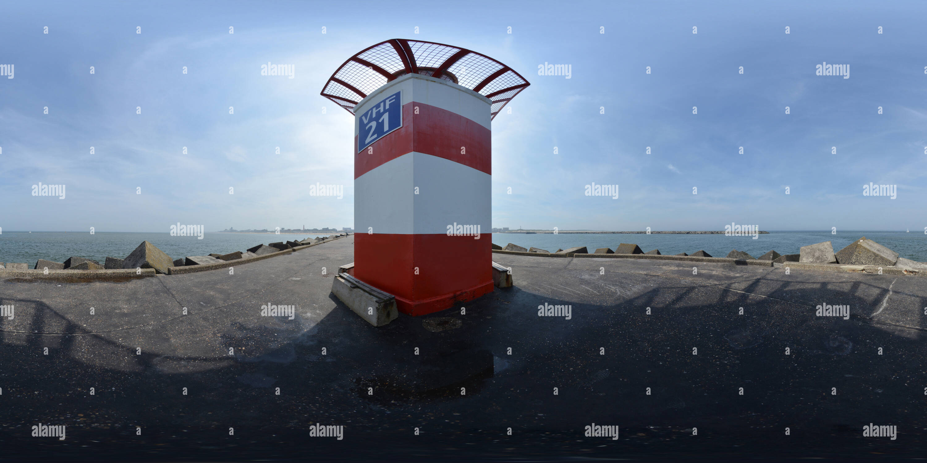 360° view of Port entrance, The Hague, Scheveningen - Alamy