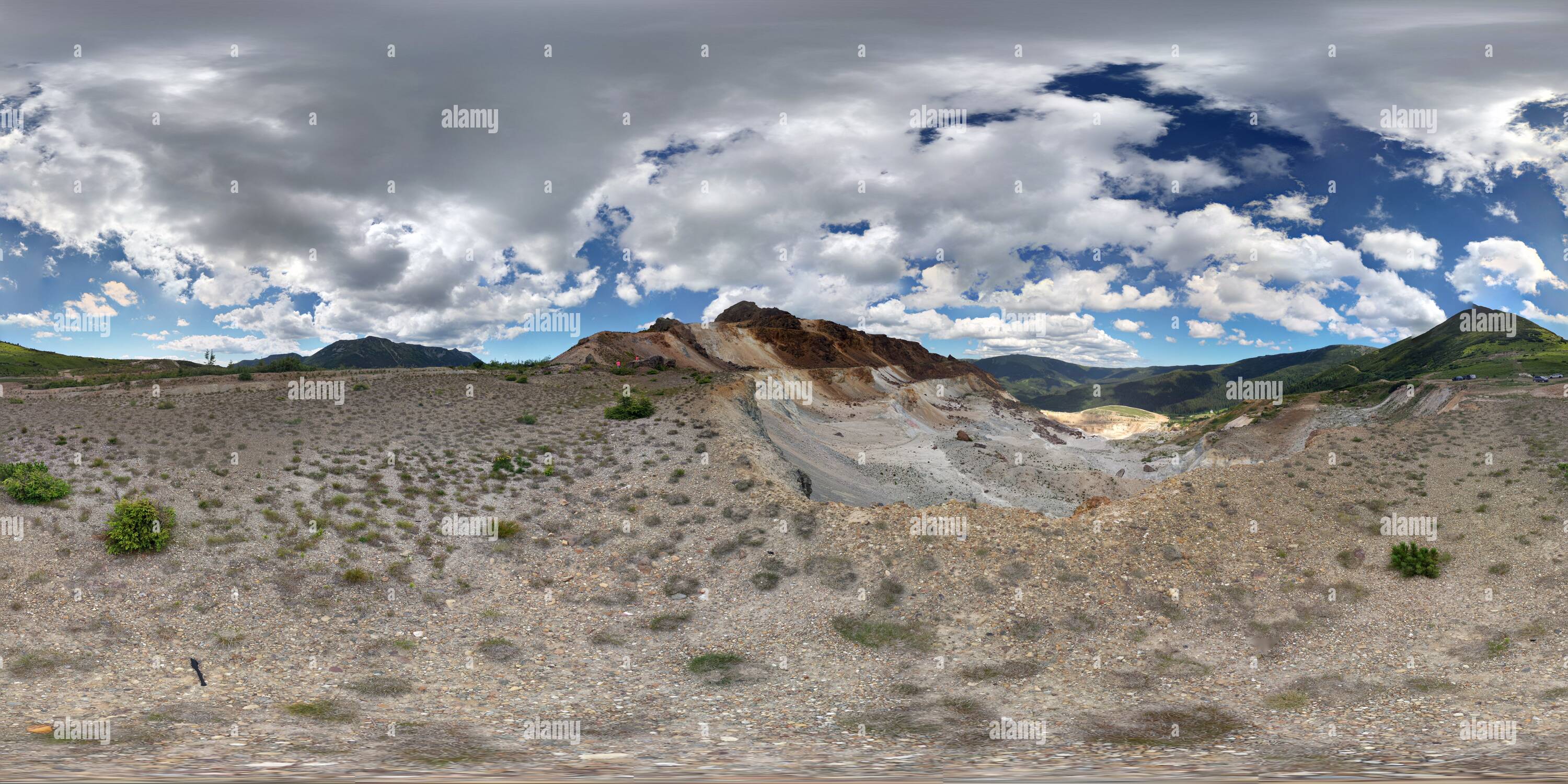 360° view of Sulfur Career on Călimani Mountains-Romania - Alamy