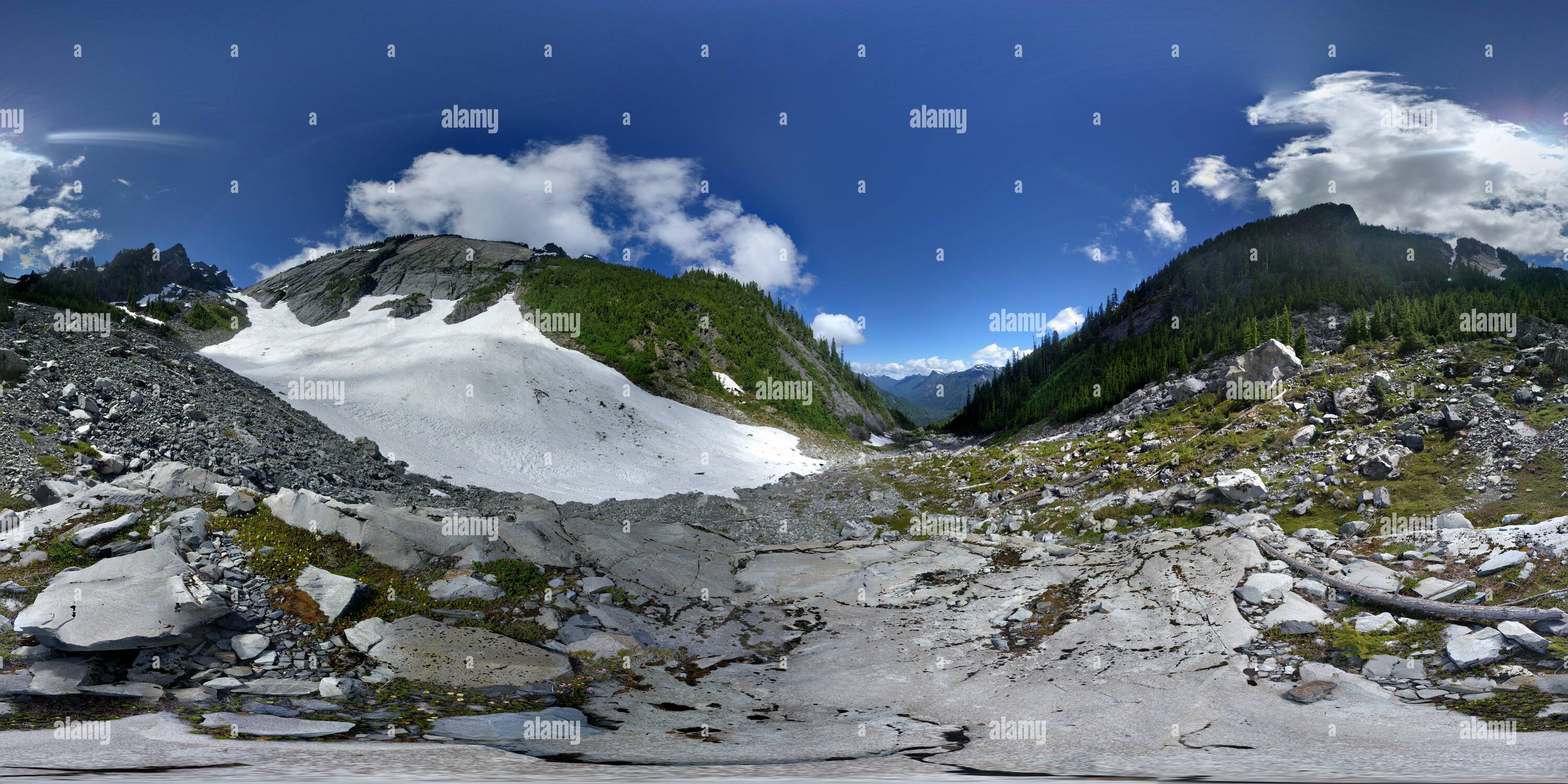 360° view of Near Del Campo Pk, North Cascades, Washington - Alamy