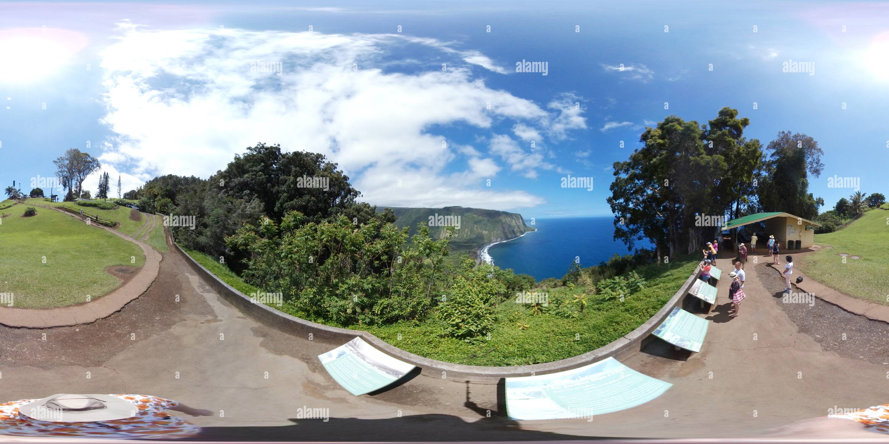 360° view of Waipiʻo Valley Lookout, Big Island, Hawaii - Alamy