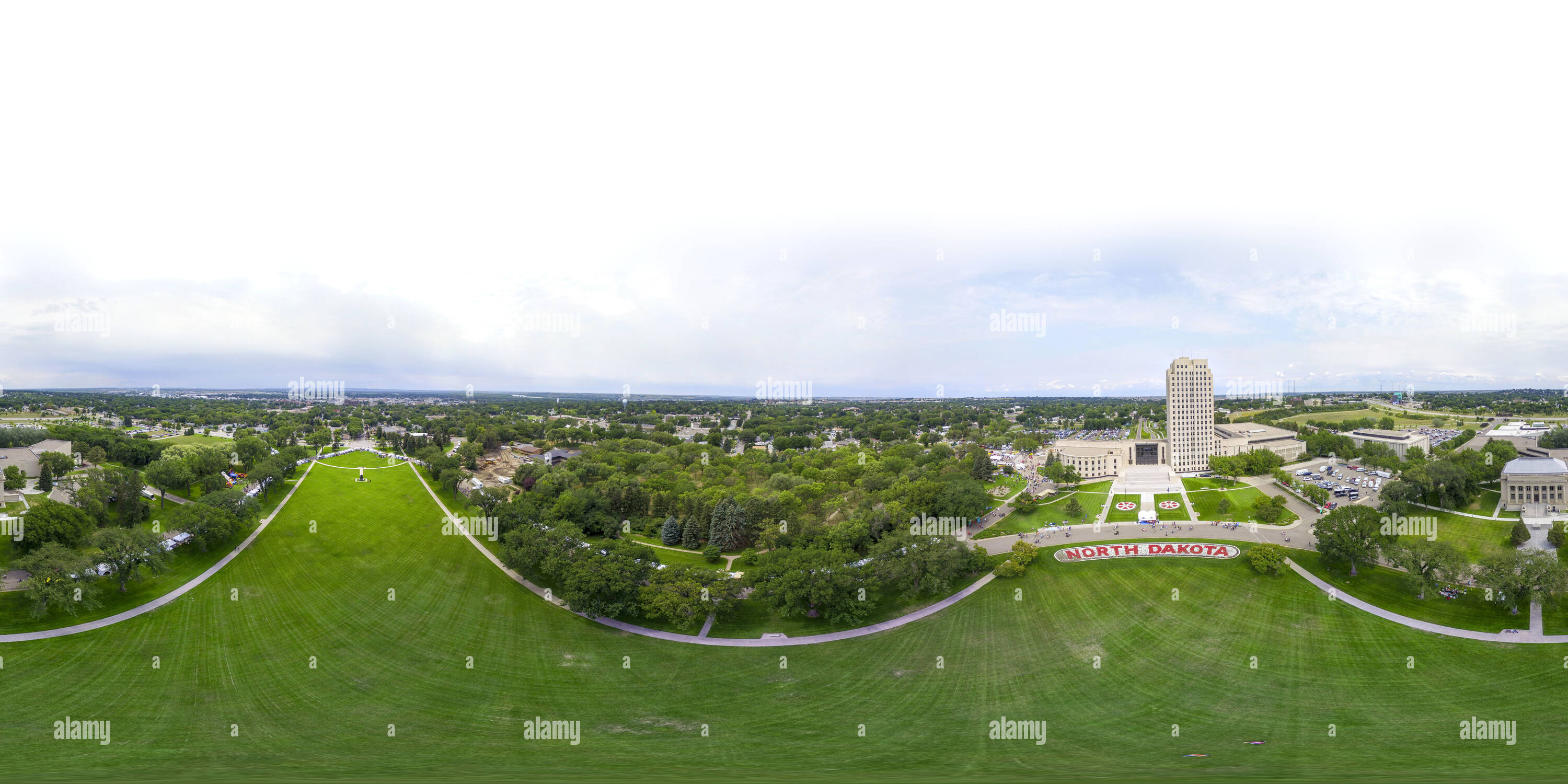 360° view of North Dakota State Capitol grounds - Alamy