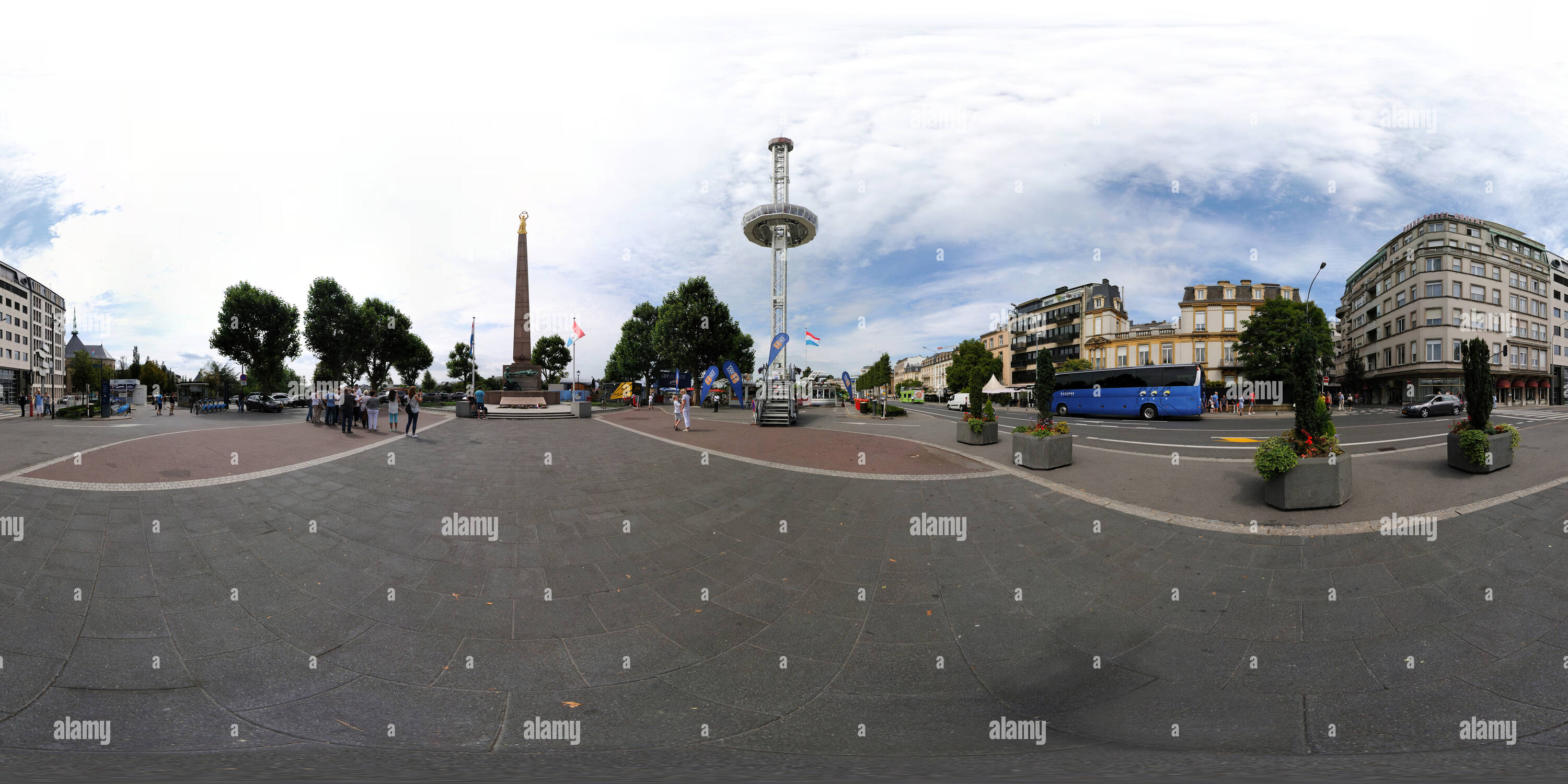 360° view of City Skyliner Luxembourg - Alamy