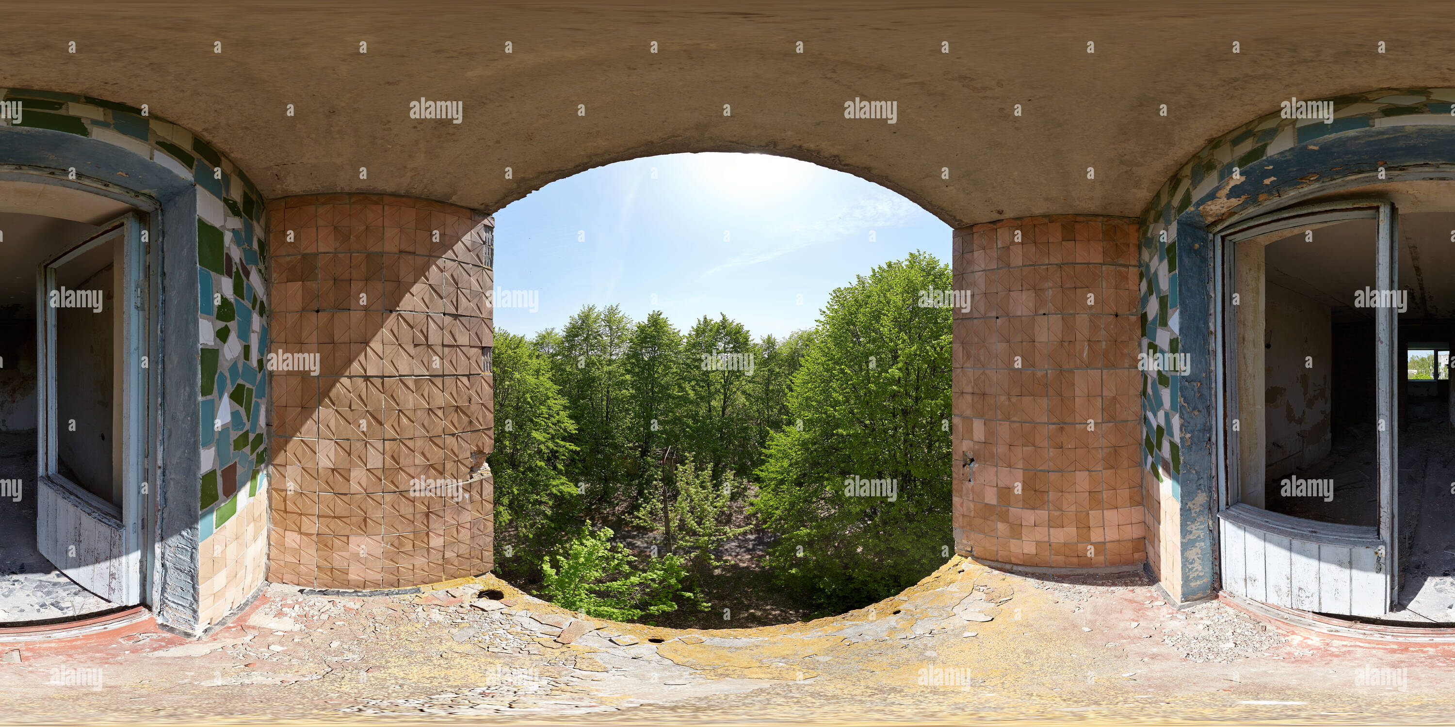 360° view of View from a balcony - Alamy
