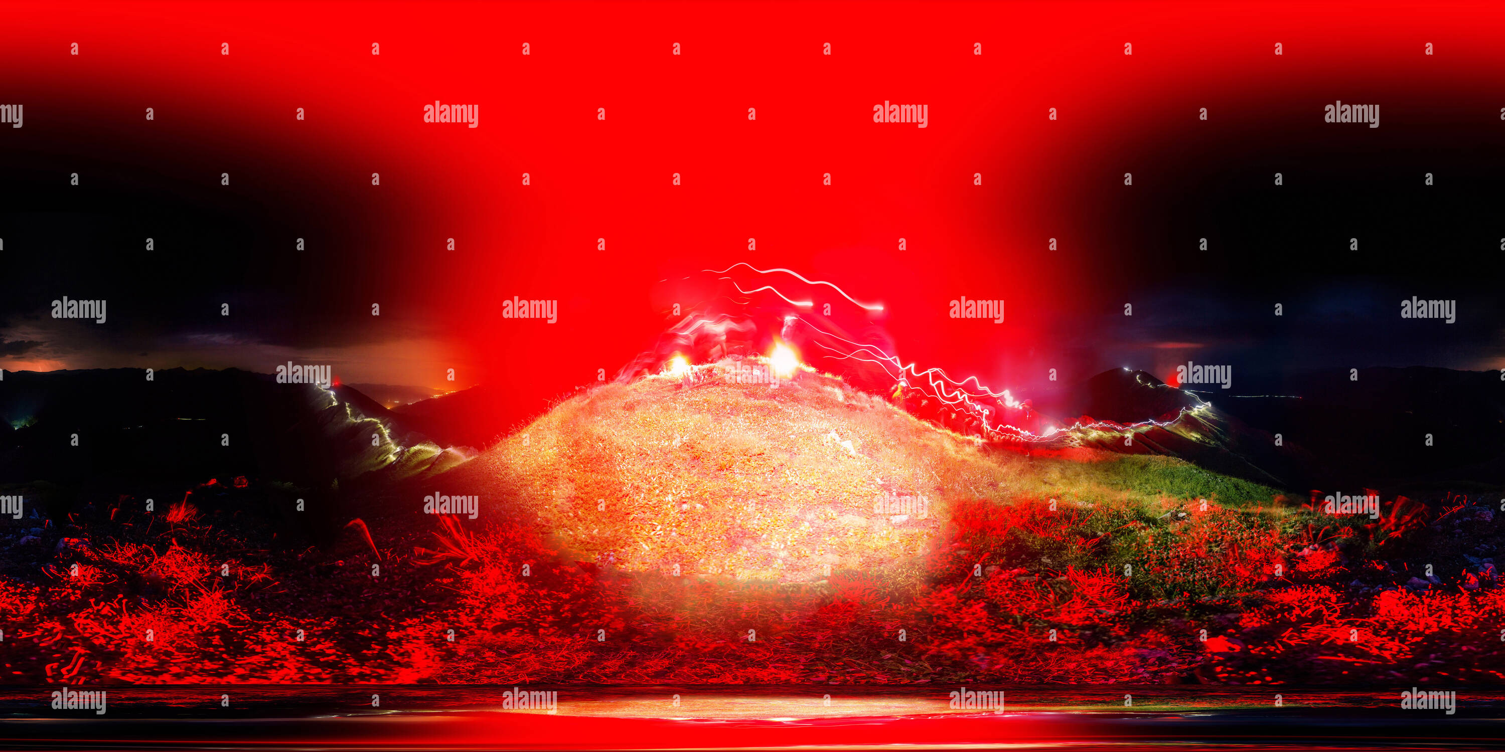 360° view of Oslea Night Ridge competition - Alamy