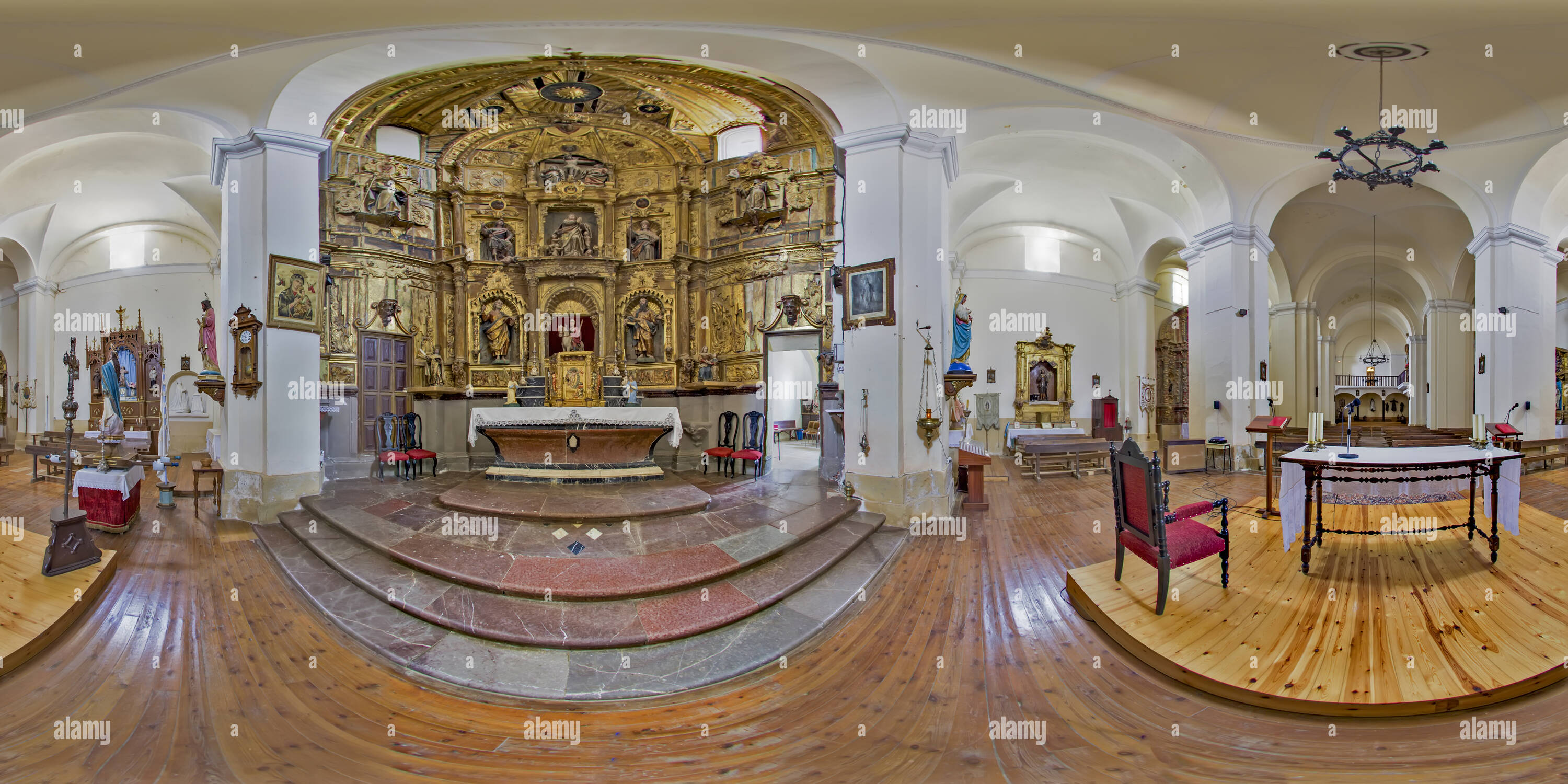 360° view of Nuestra Señora del Barruelo, Palazuelo de Vedija - Alamy