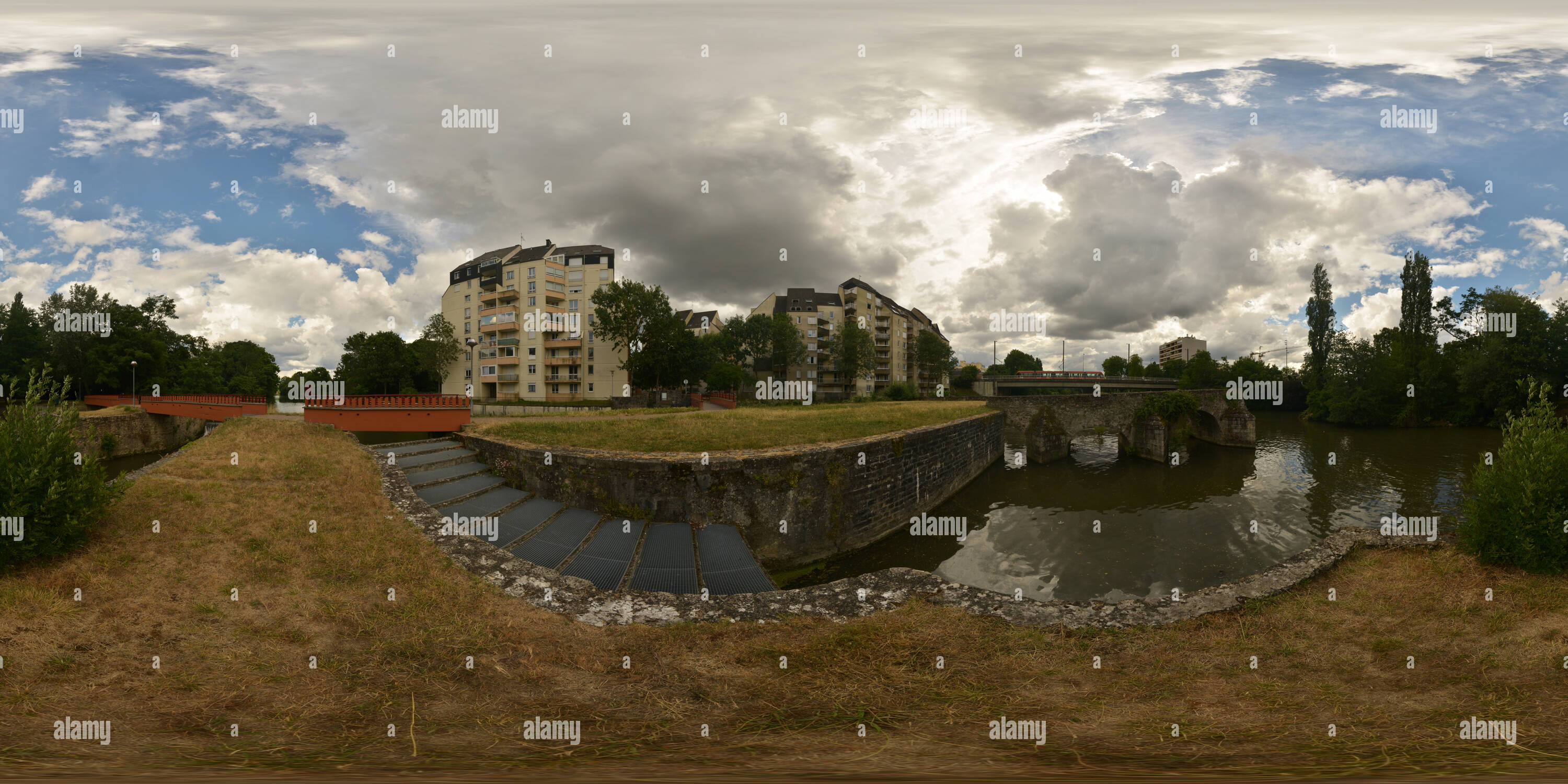 360° view of Pont des Vendéens - Le Mans (72) Fr - Alamy