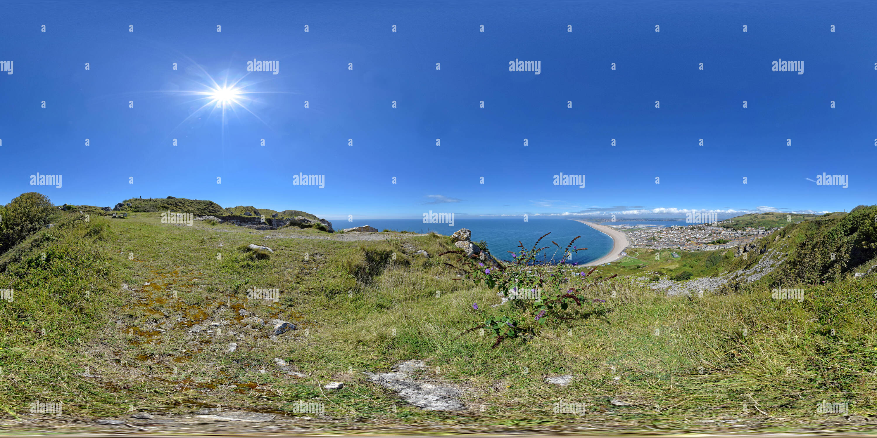 Overlooking the isle of portland hi-res stock photography and images ...