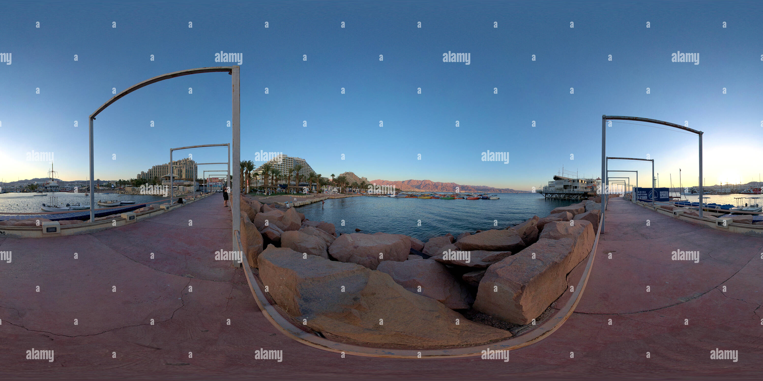 360° view of eilat sunset 1 - Alamy
