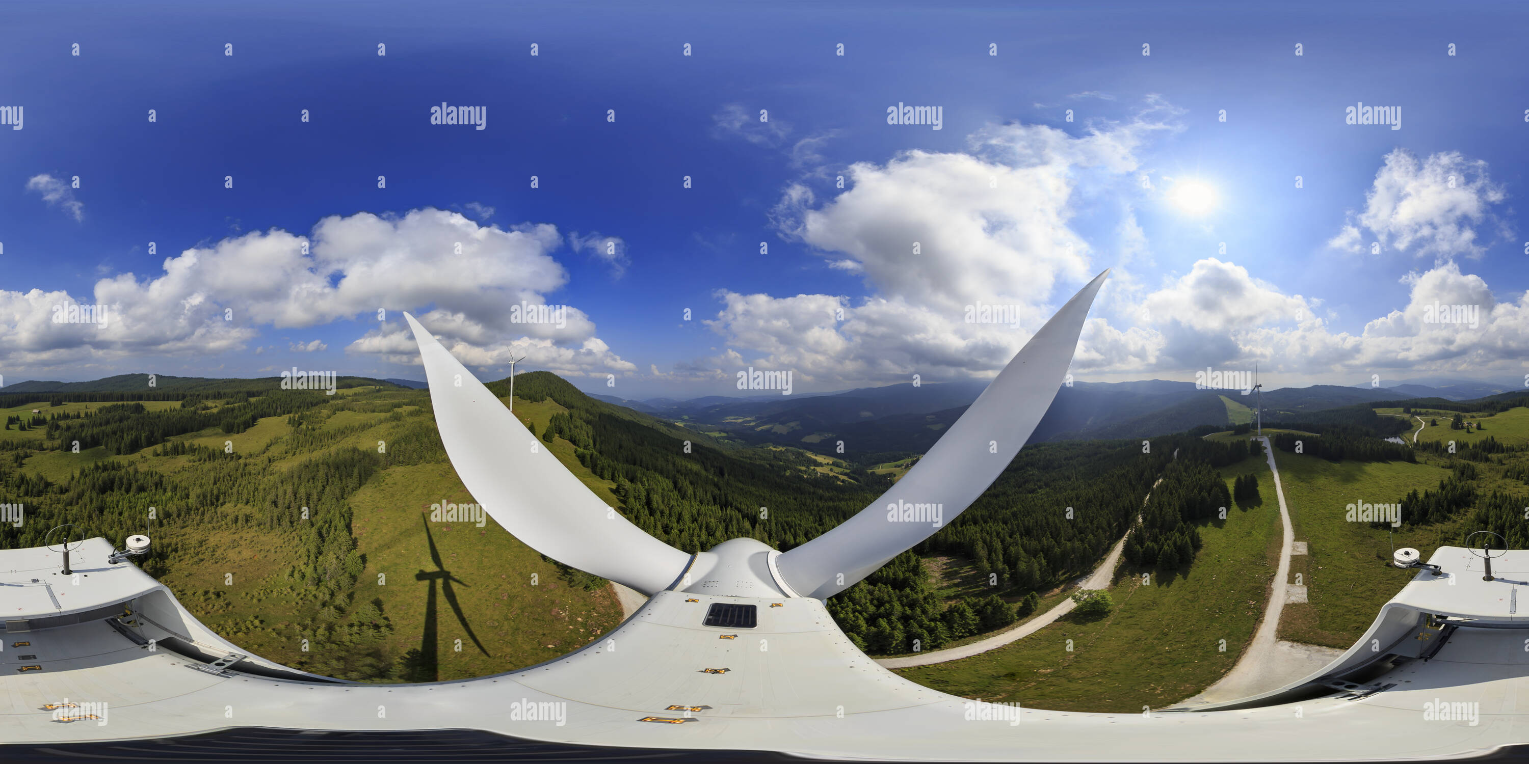 360° view of On Top Of A Wind Turbine - Alamy