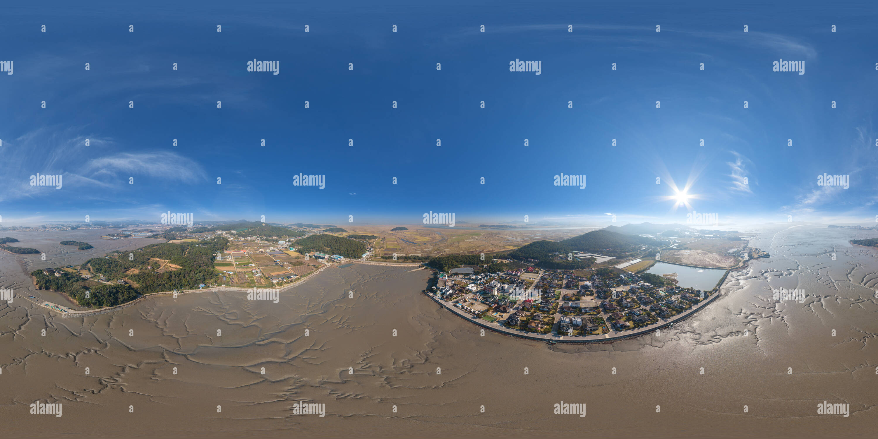 360° view of Daebu-Island Pension Town - Alamy