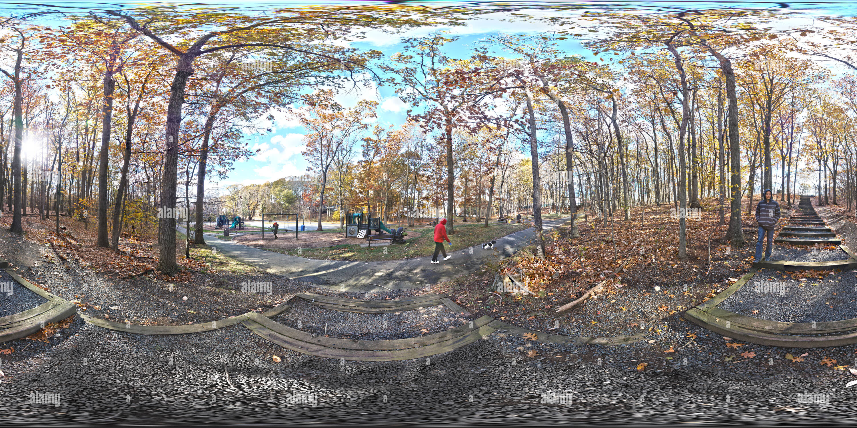 360° view of Welsh Park (Steps - Alamy