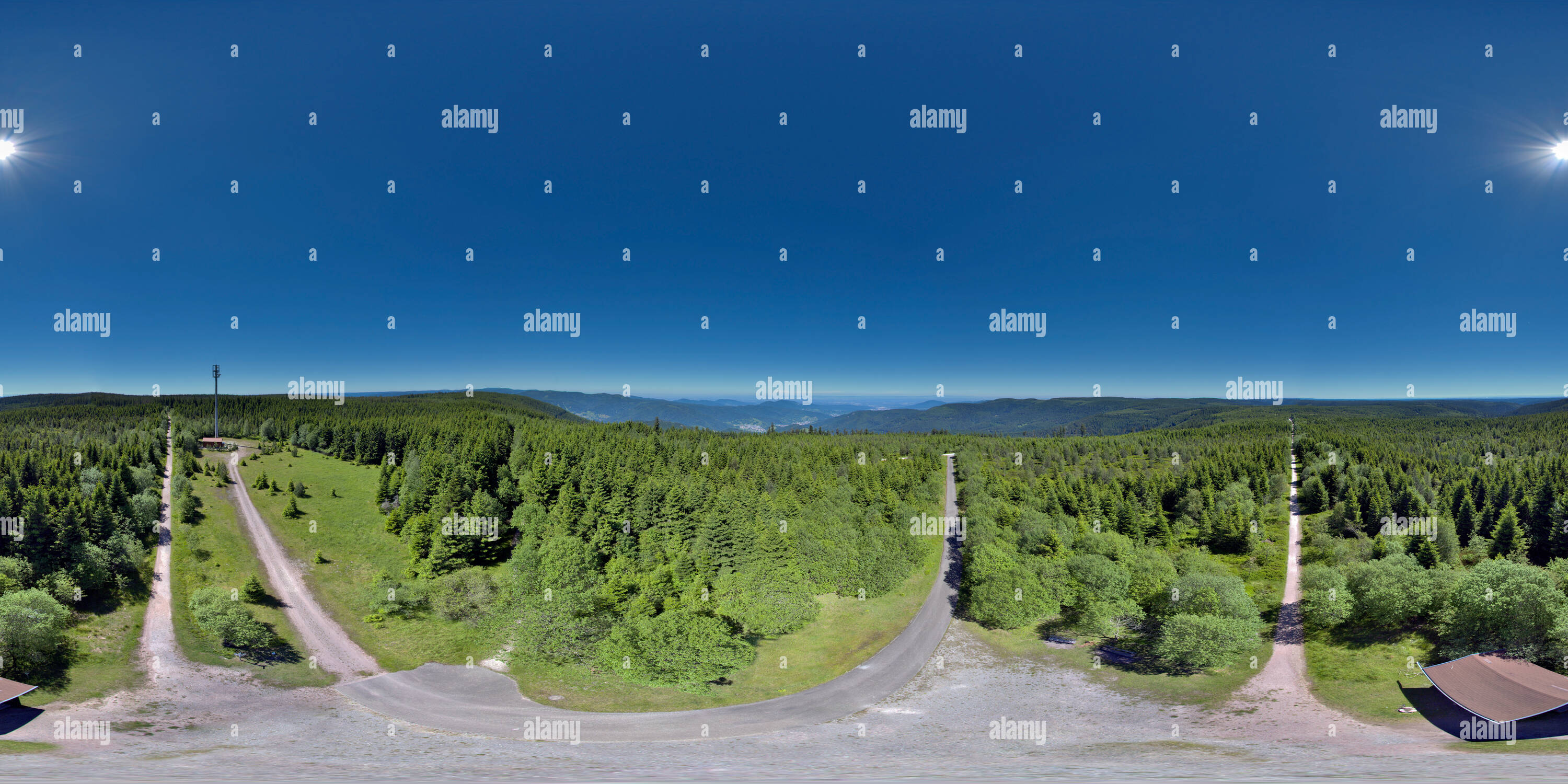 360° view of Hohlohturm, northern Black Forest - Alamy