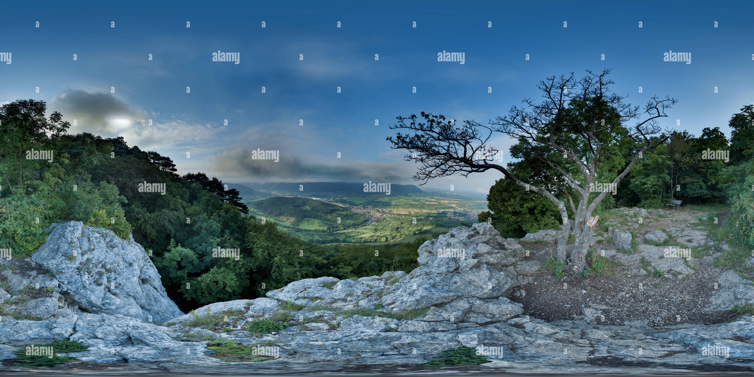 360° view of Gelber Fels, Lenningen - Alamy
