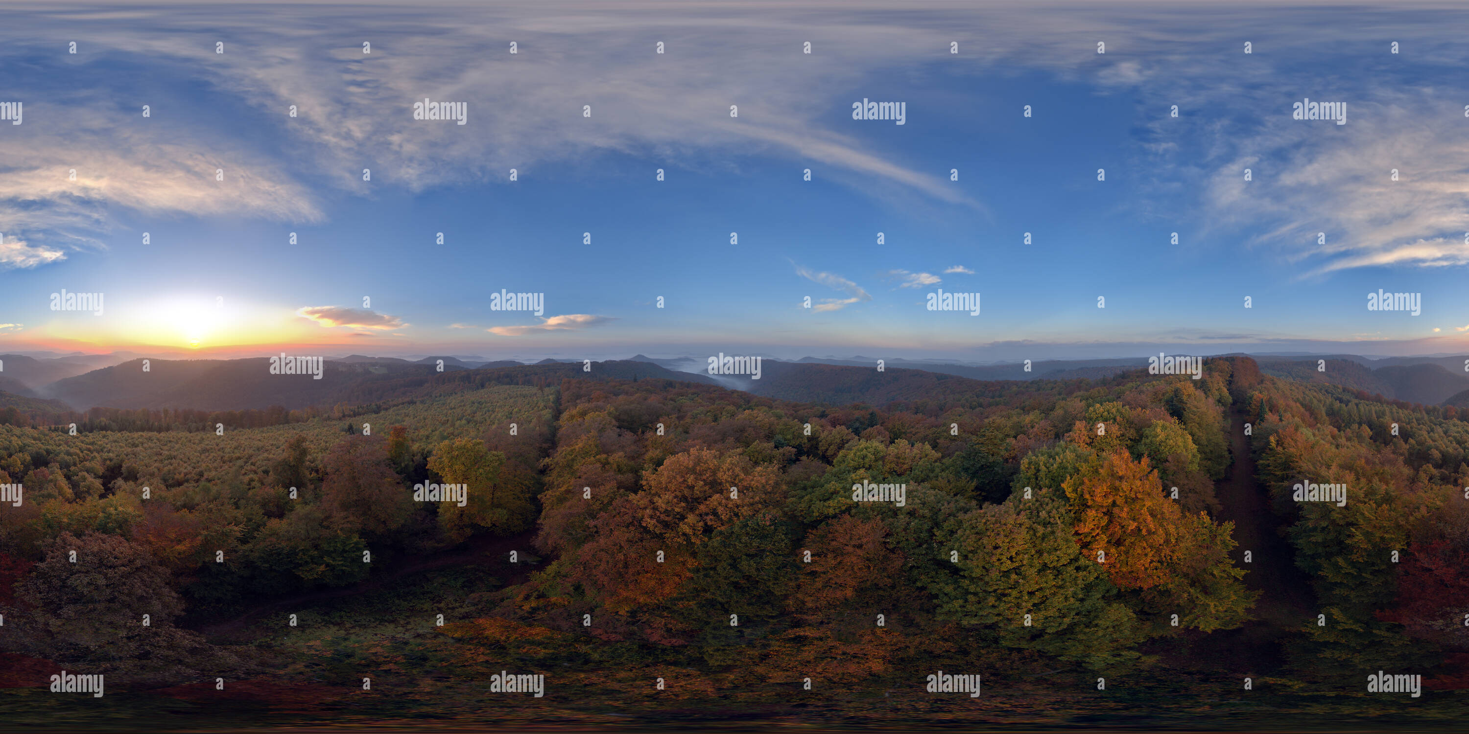 360° view of Luitpoldturm im Pfälzerwald, Merzalben - Alamy