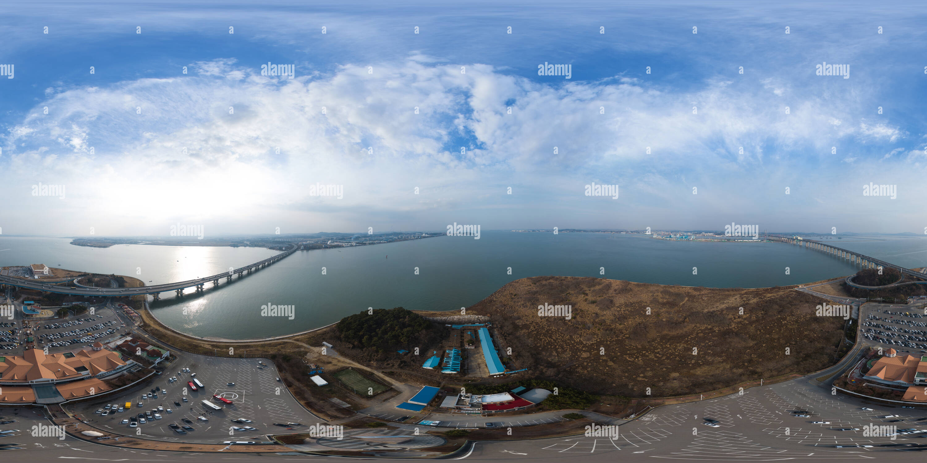 360° view of Seohae Grand Bridge - Alamy