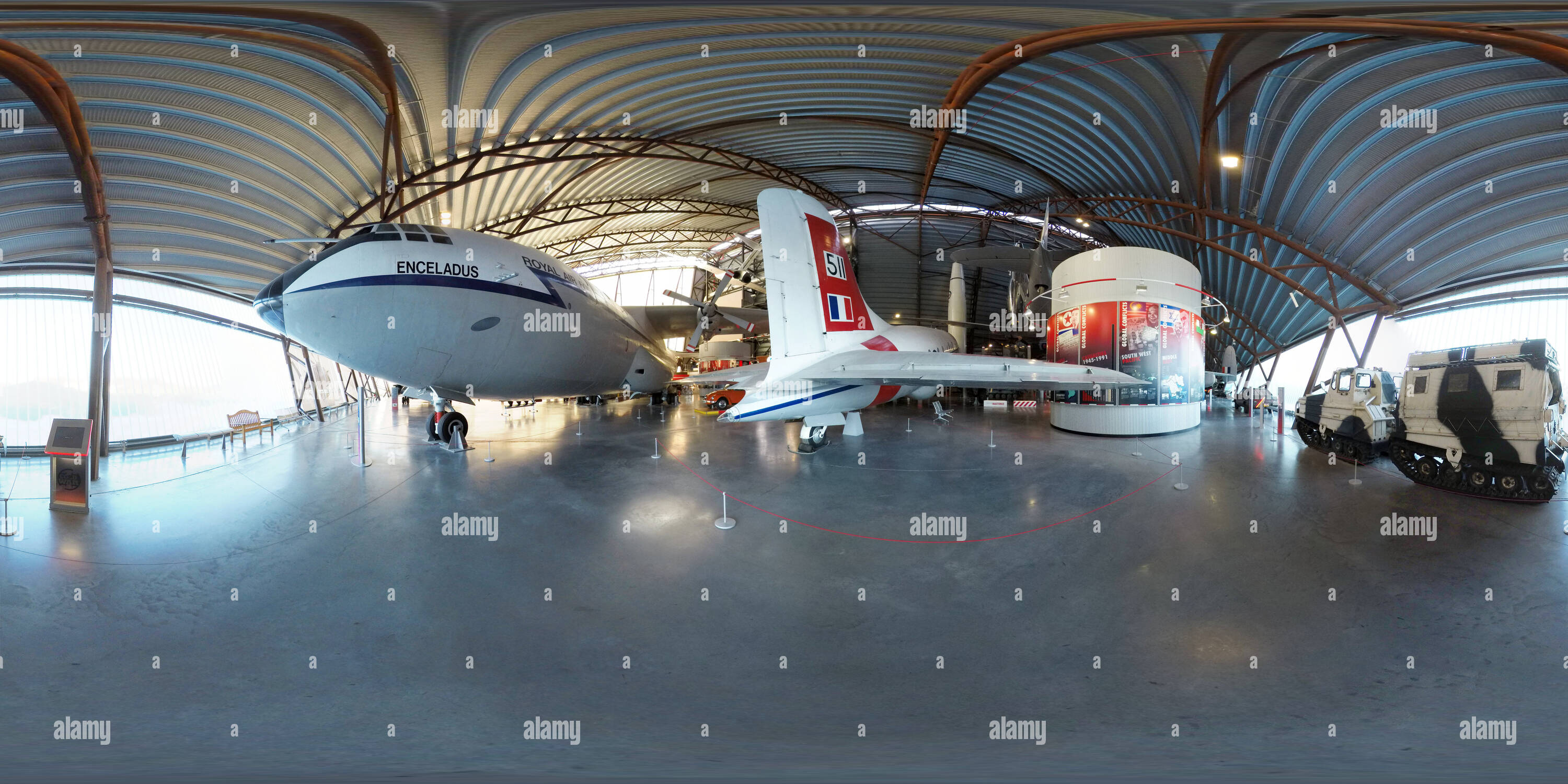 360° view of RAF museum Cosford - Cold War Hangar - Alamy