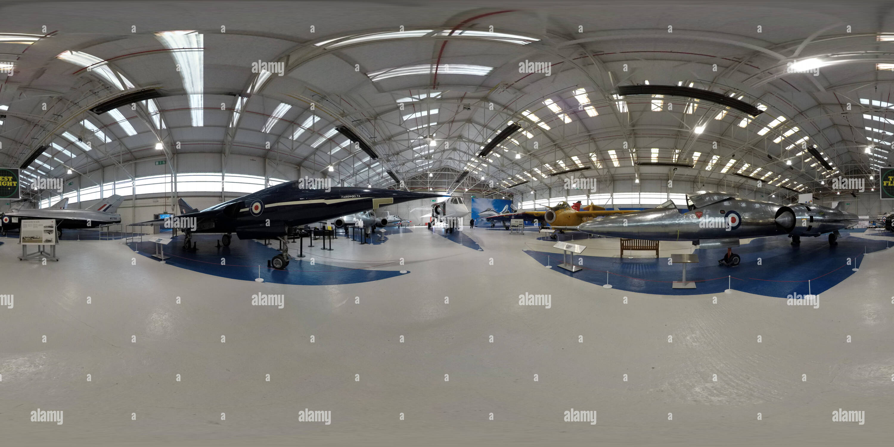 360° view of RAF Museum Cosford - Test Flight Hangar - Alamy