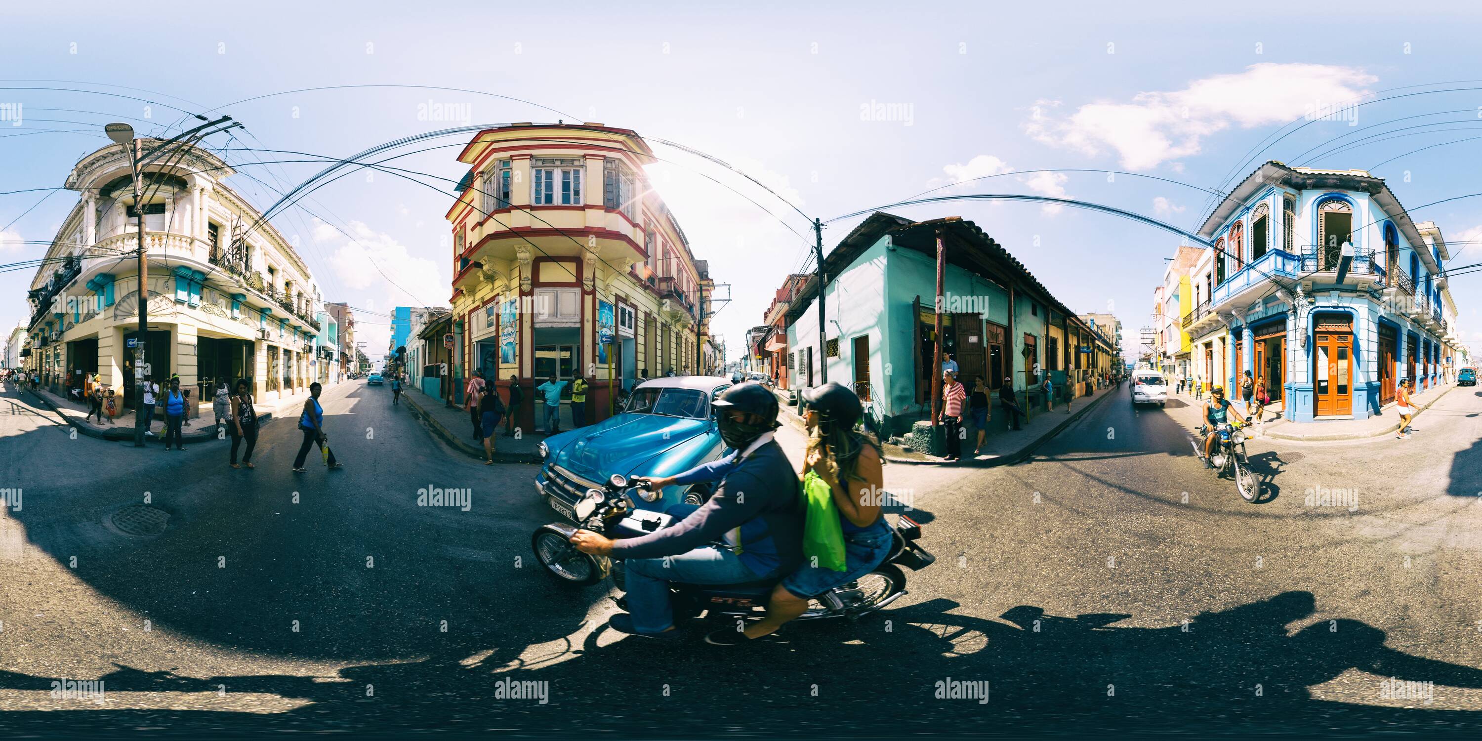 360° view of Road intersection Santiago de Cuba - Alamy