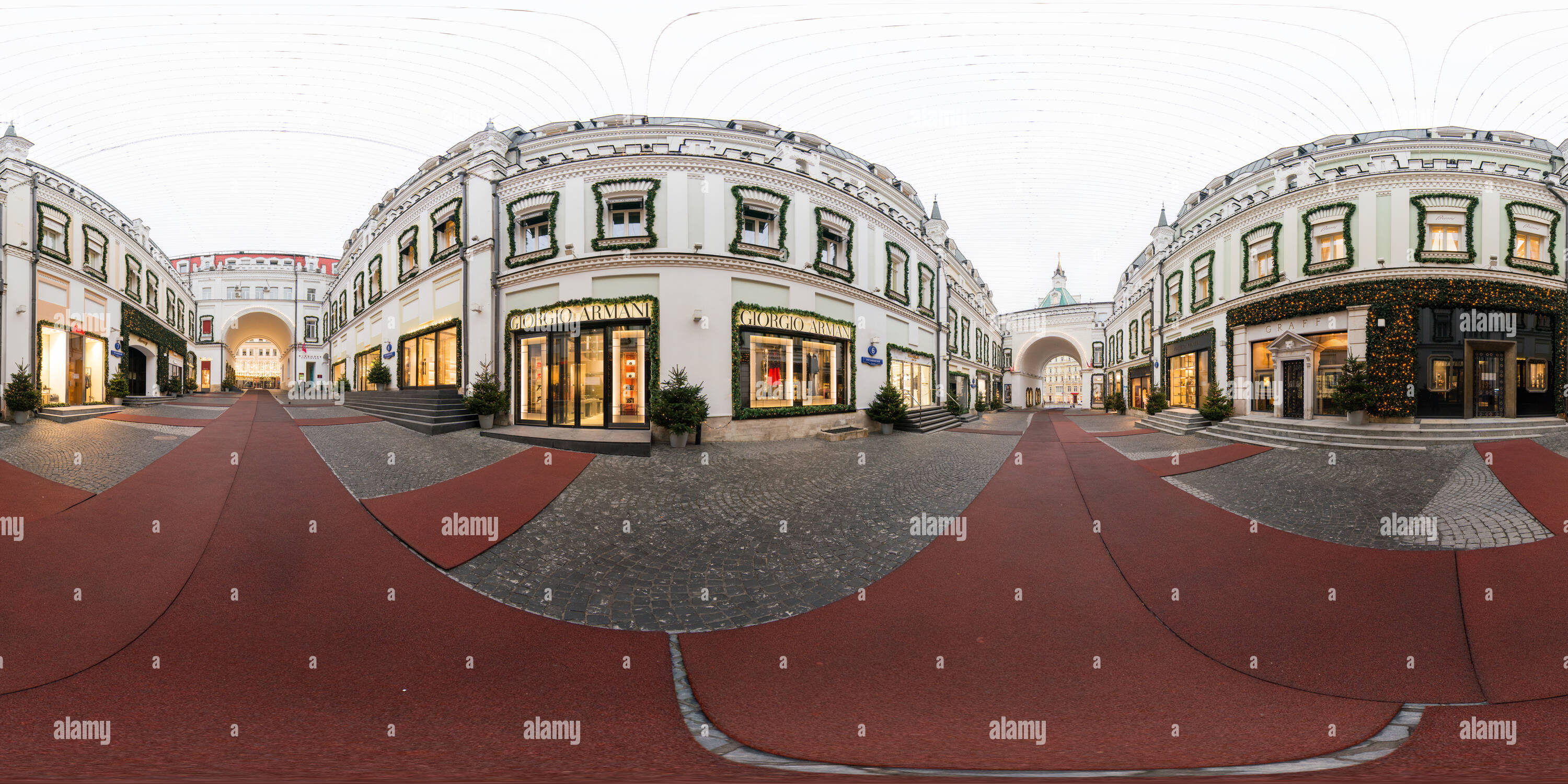 360° view of Moscow, Tverskoy proezd - Alamy