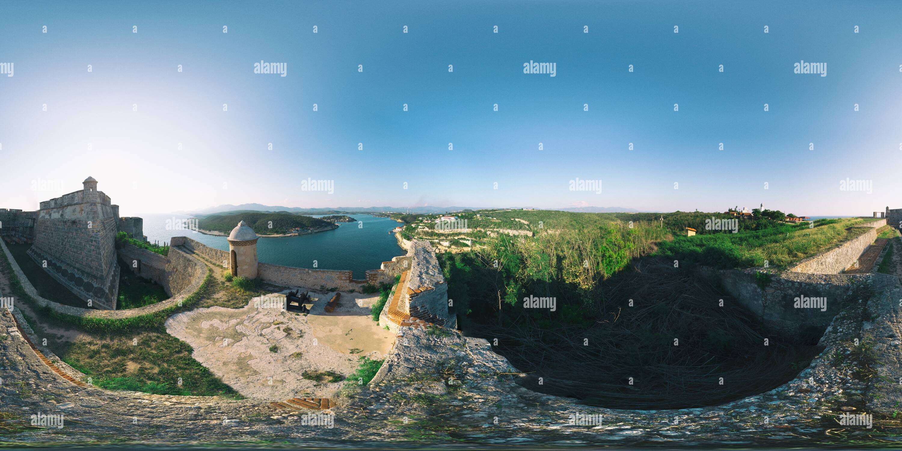 360° view of castillo de morro santiago de cuba - Alamy