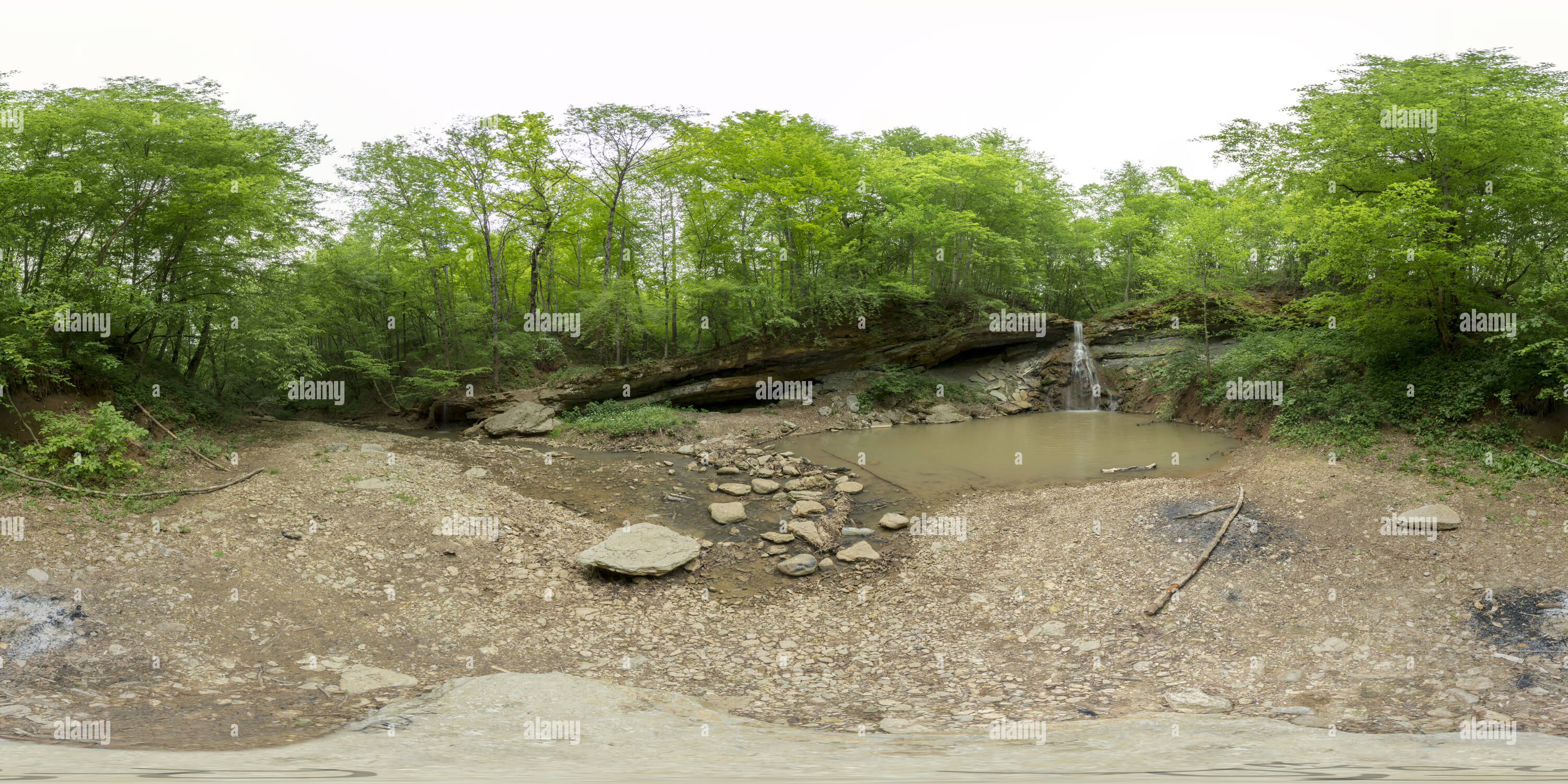 360° view of Water Fall river Xadgoh - Alamy