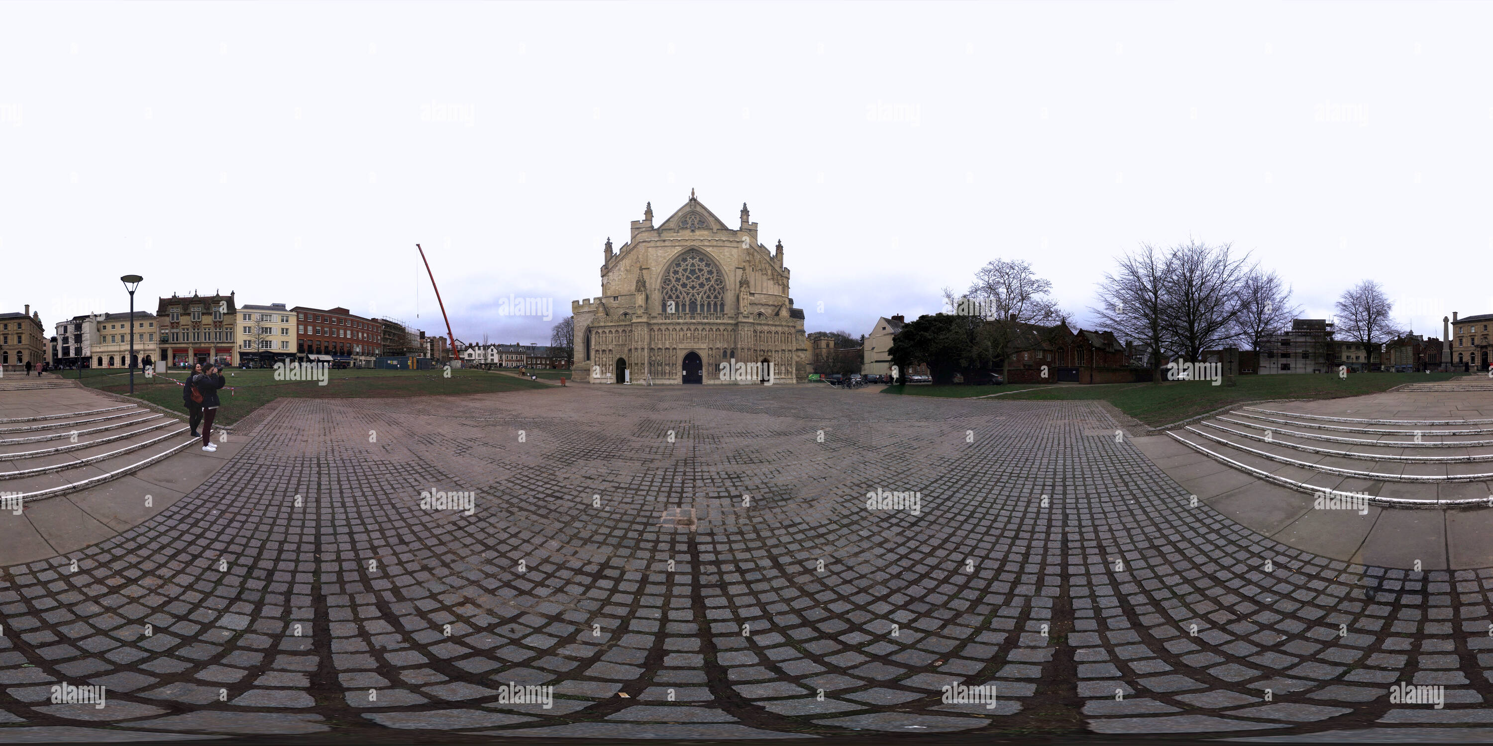 360° view of Cathedral Church of Saint Peter in Exeter, Devon, UK - Alamy