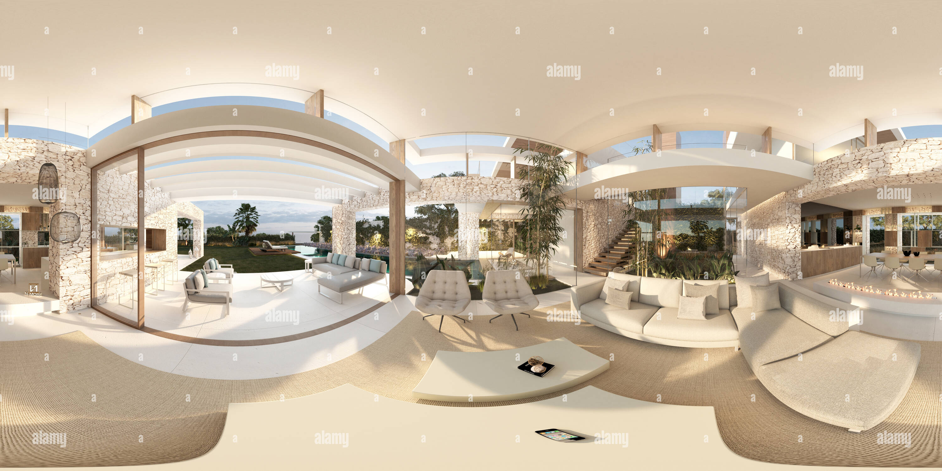 360° view of 360 Dos VIllas VILLA2 Salon 1 - Alamy
