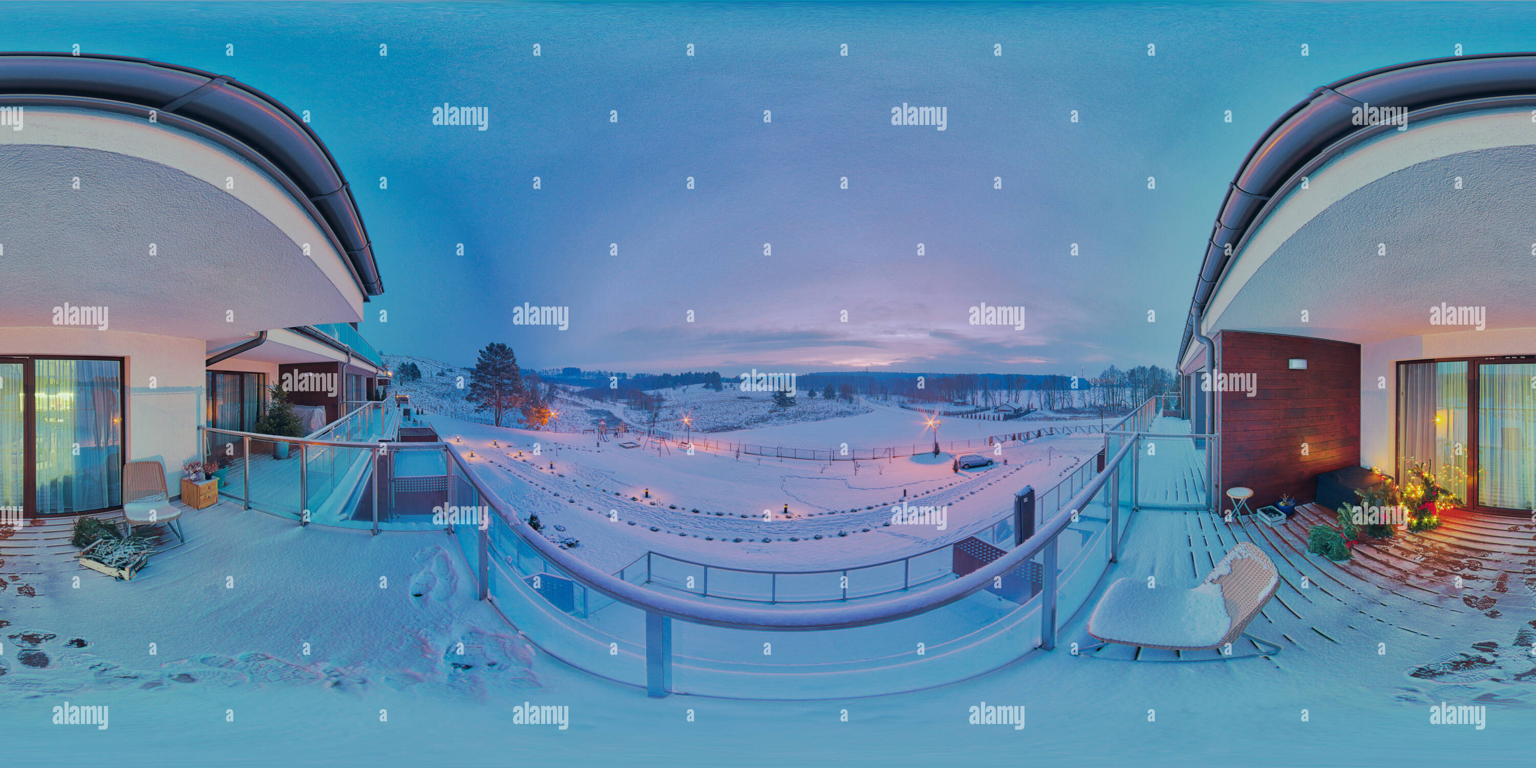 360° view of Winter view is here - Alamy