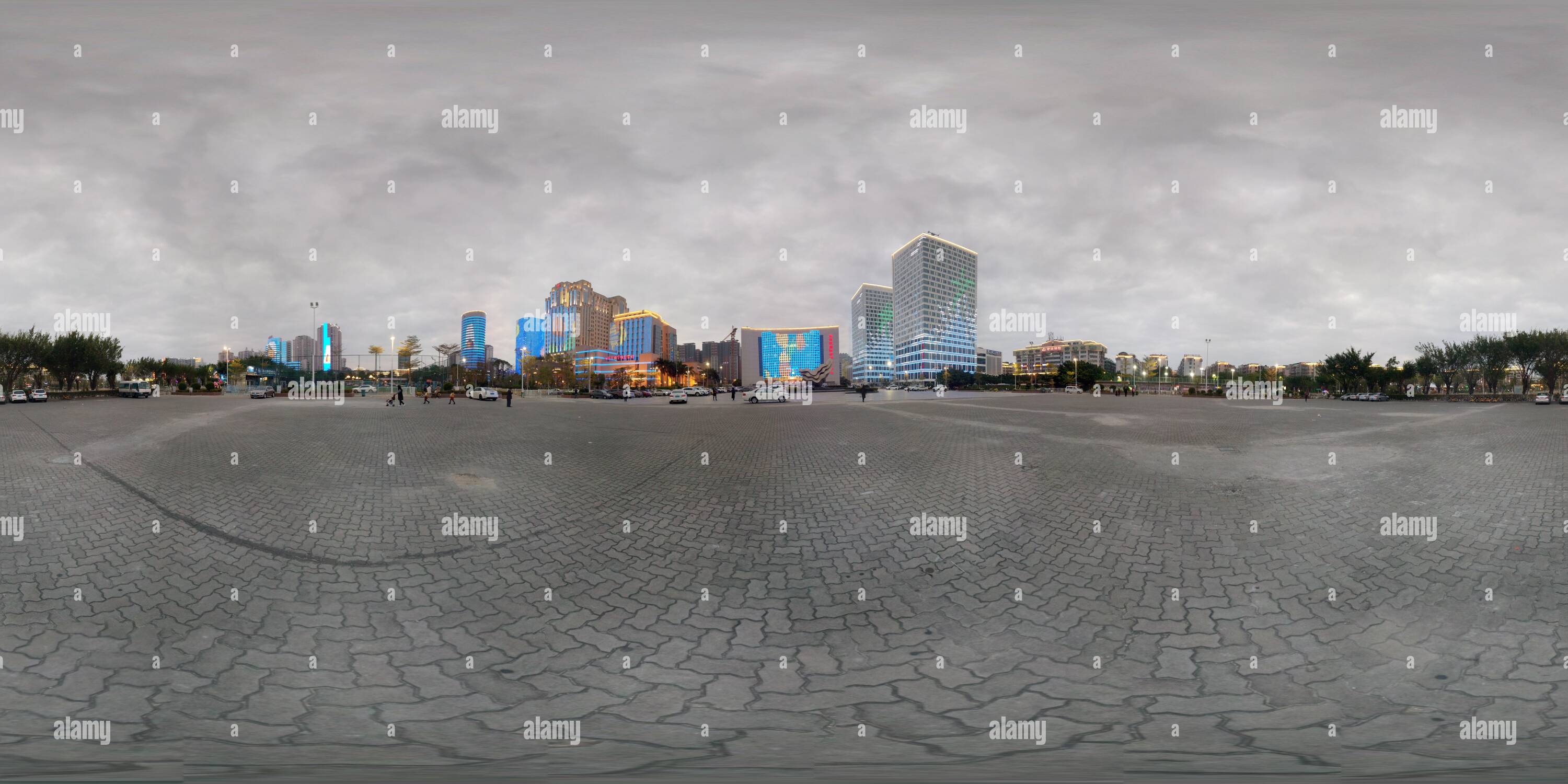 360° view of Time Plaza with Light - Alamy