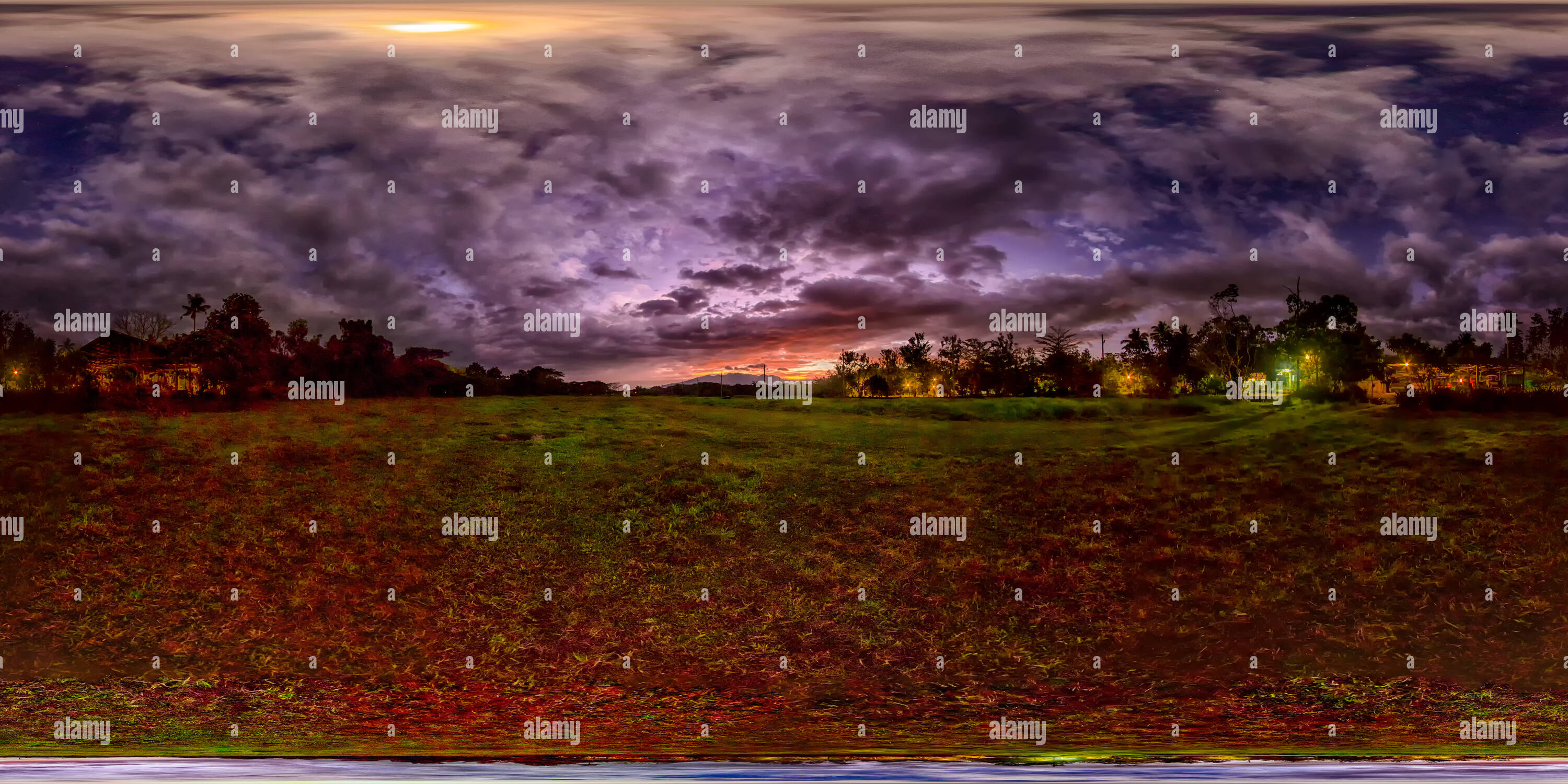 360° view of Twilight at Mt Malepunyo - Alamy