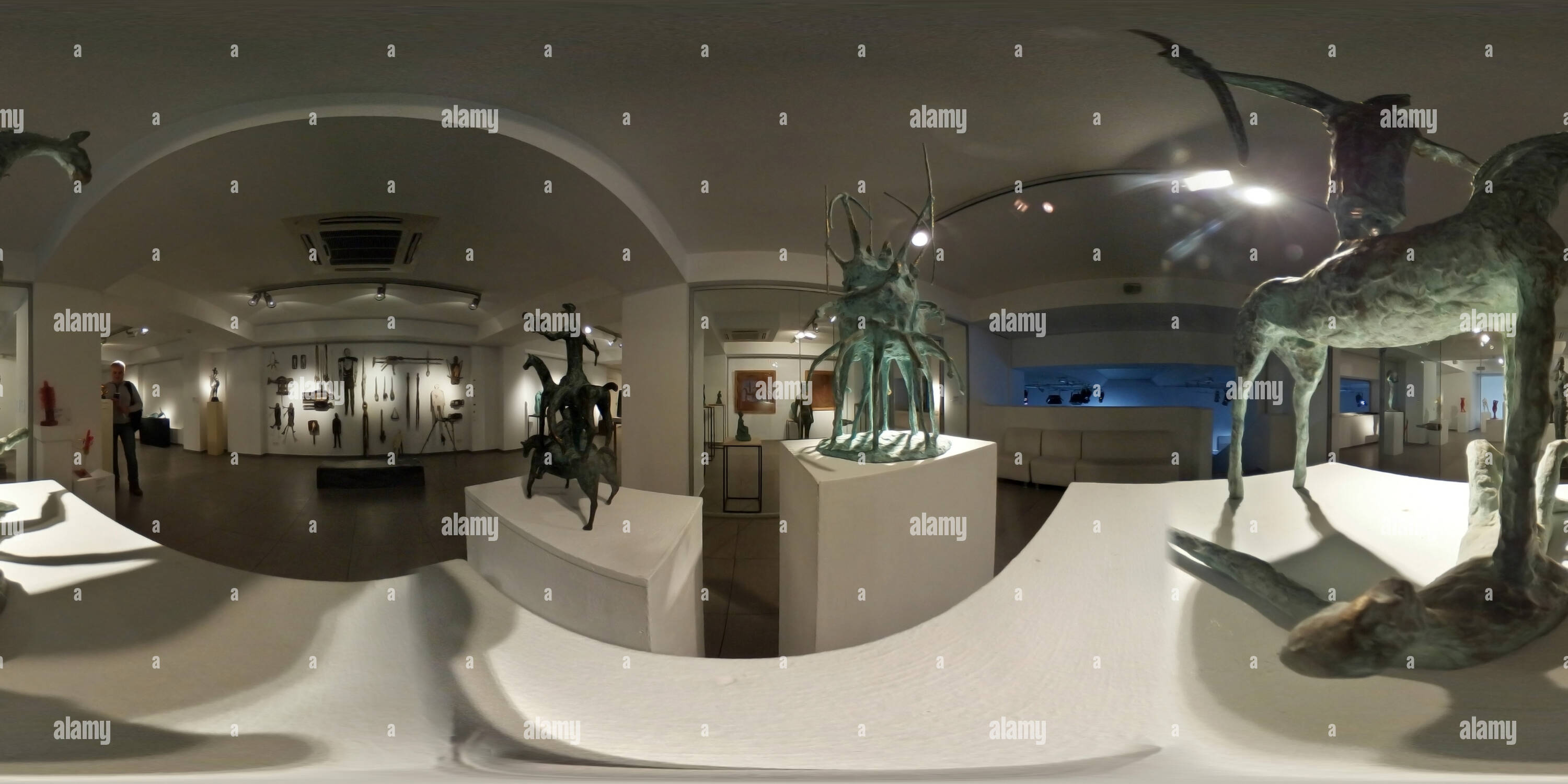 360° view of The rider. Contemporary art gallery M17. Kiev. Ukraine - Alamy