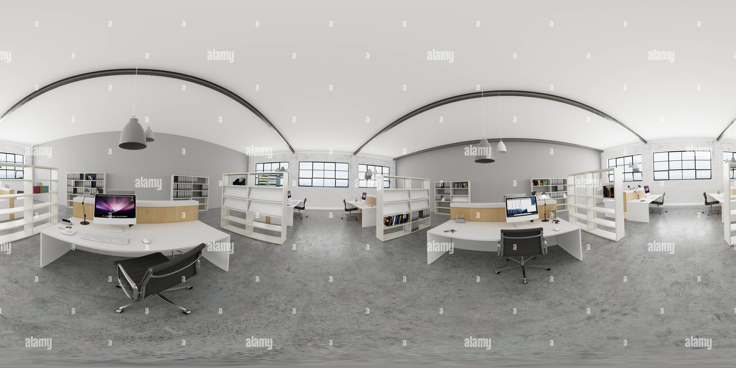 360° view of Office Space Before - Alamy