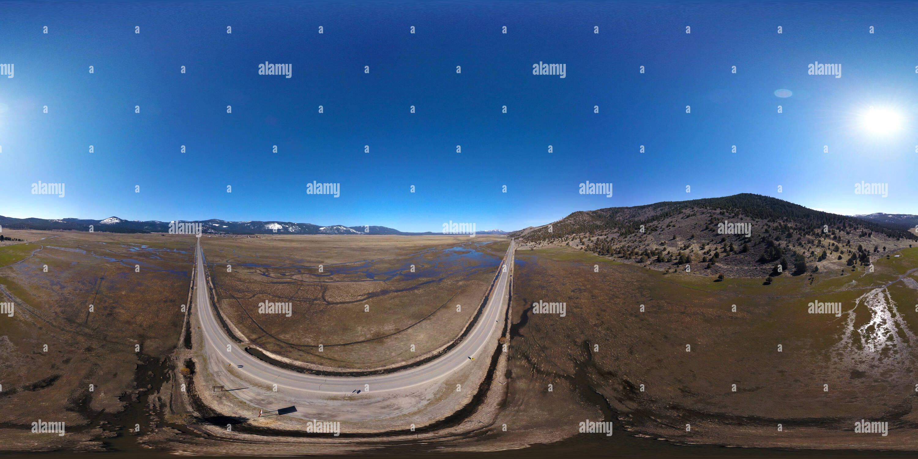 360° view of Sierra Valley - Sierraville, California - Alamy