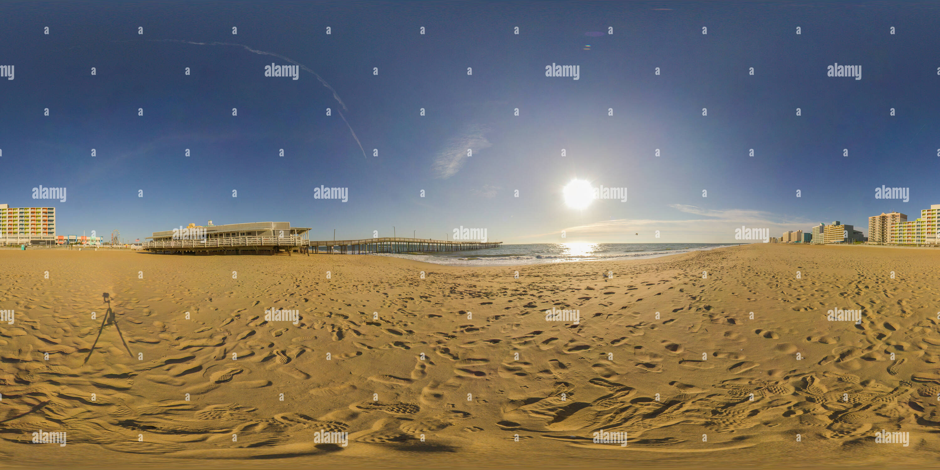 360° view of Virginia Beach Oceanfront - Alamy